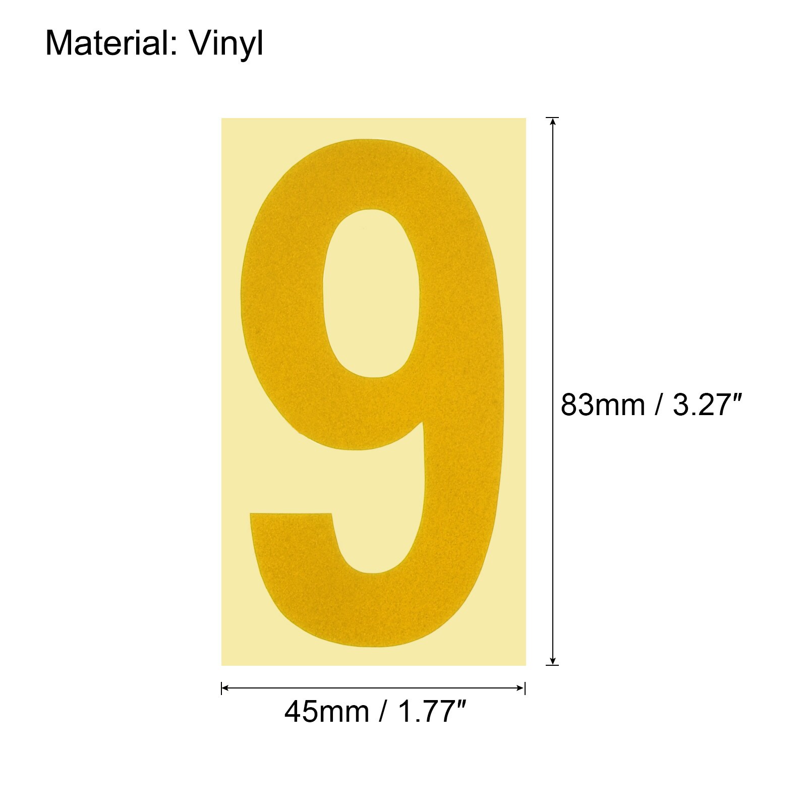 PATIKIL 3.27 Inch Mailbox Numbers Sticker 4pcs 0 - 9 Vinyl Number ...