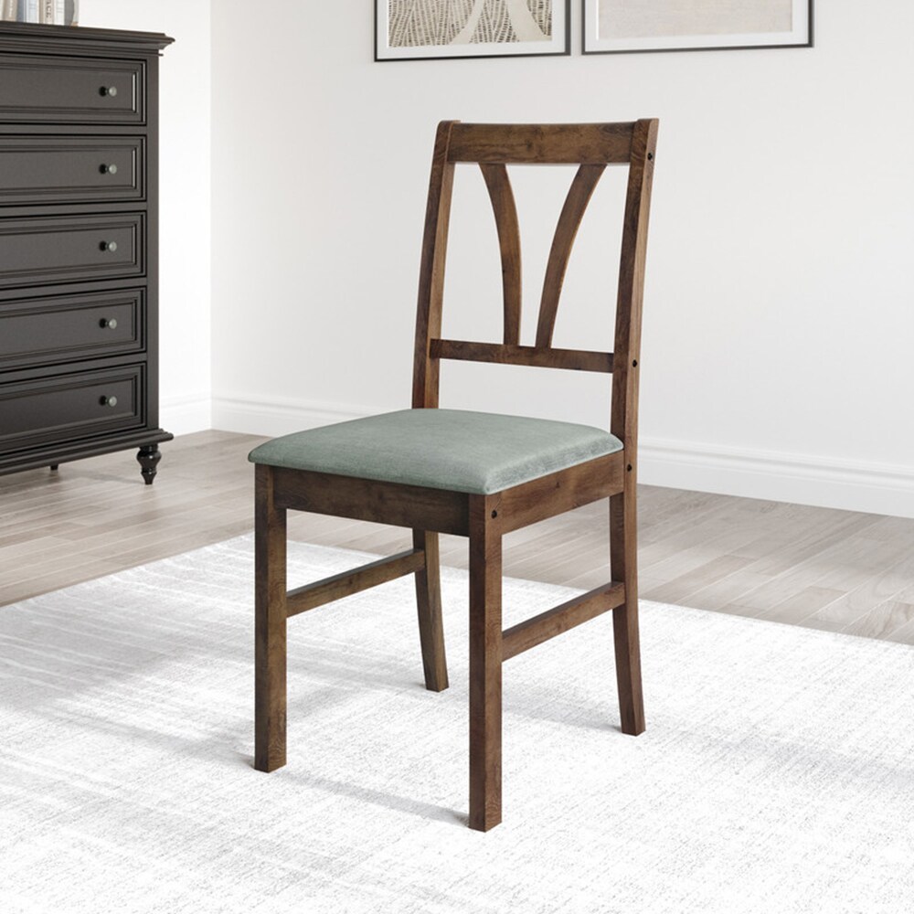 Home Design Gray/Brown Transitional Dining Room Set with Rectangular ...