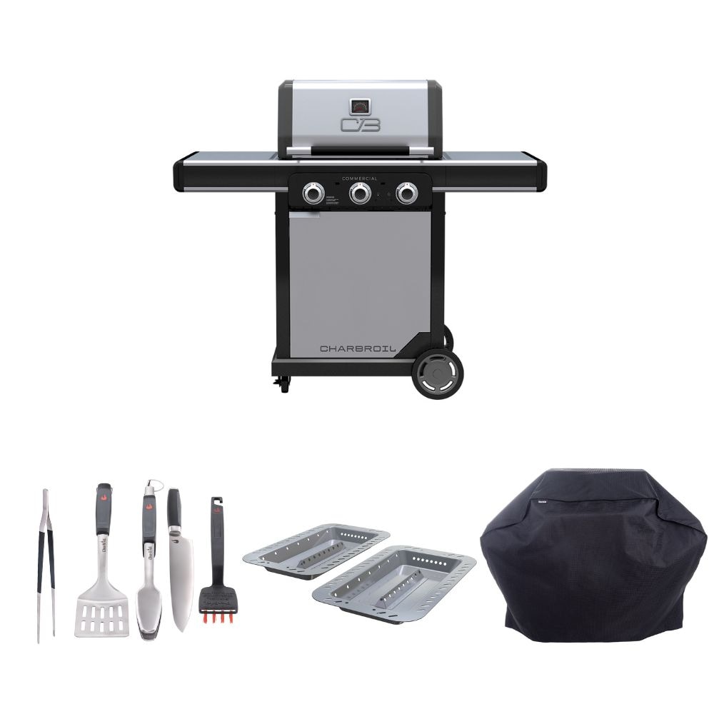Shop Charbroil 3-Burner Commercial Series Gas Grill and Griddle Combo ...