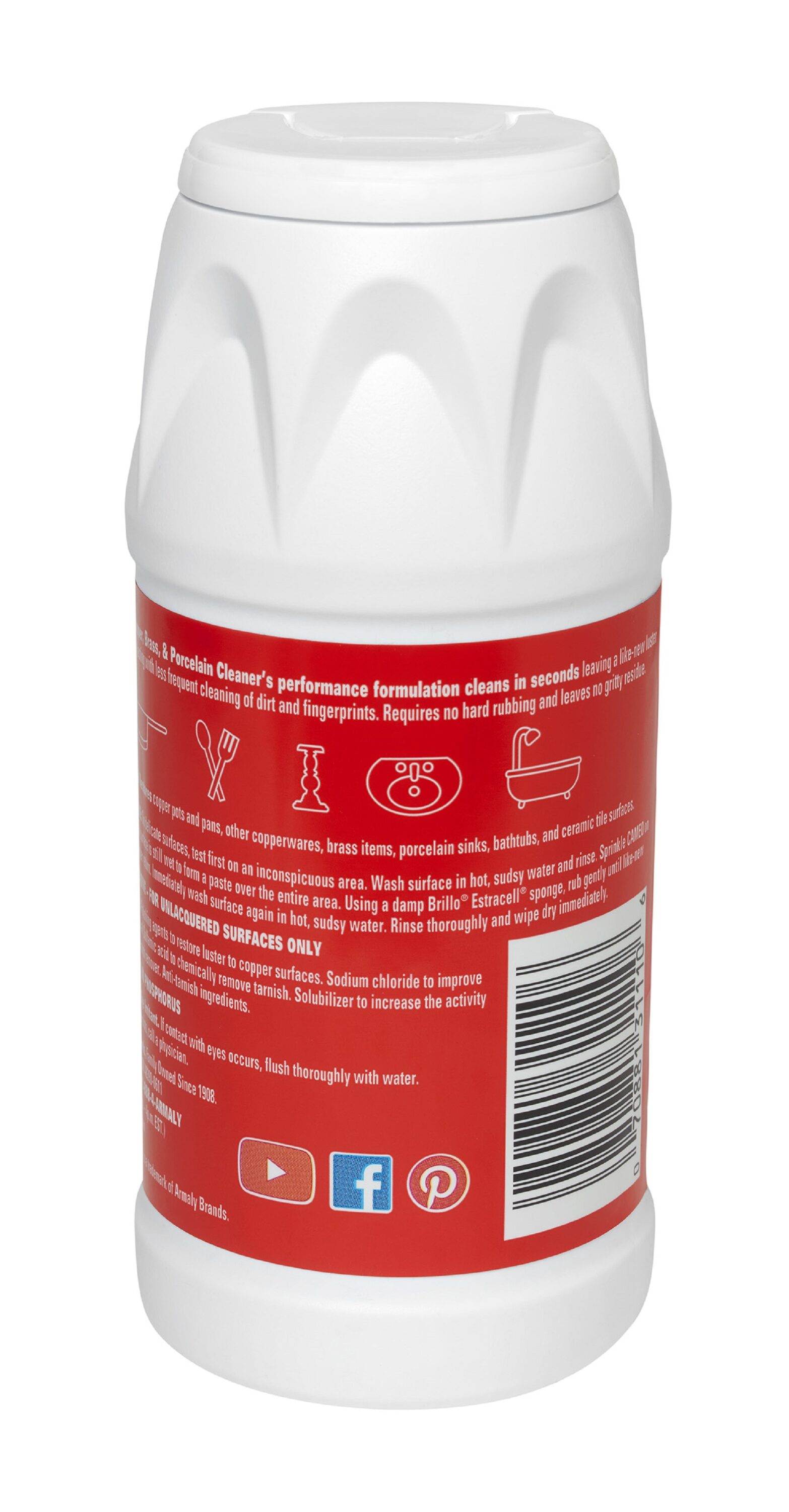 Brillo Brillo Cameo Copper Brass and Porcelain Cleaner 10 oz. (Case of ...