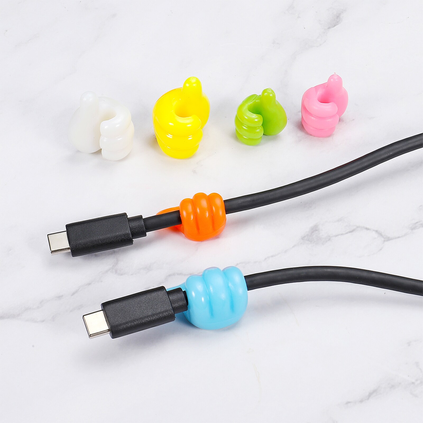 PATIKIL Cord Holders 6pcs Cable Clips for Nightstand Wire Organizer for ...