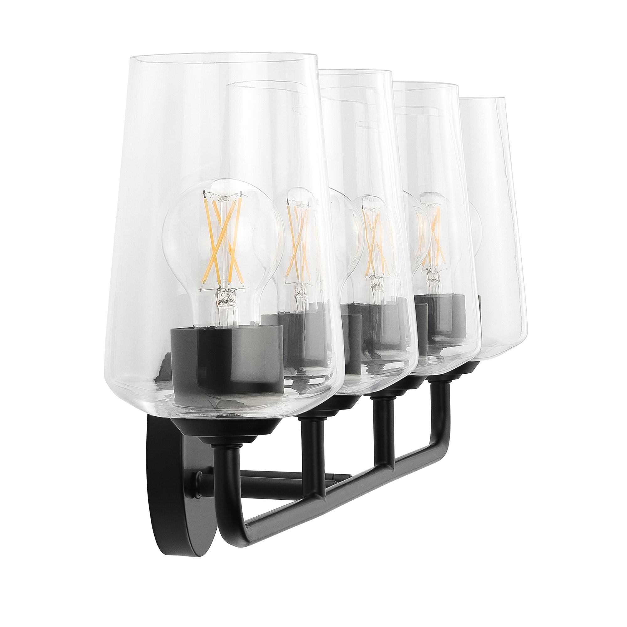 Progress Lighting Celino 32.5-in 4 -Light Black Modern/contemporary ...