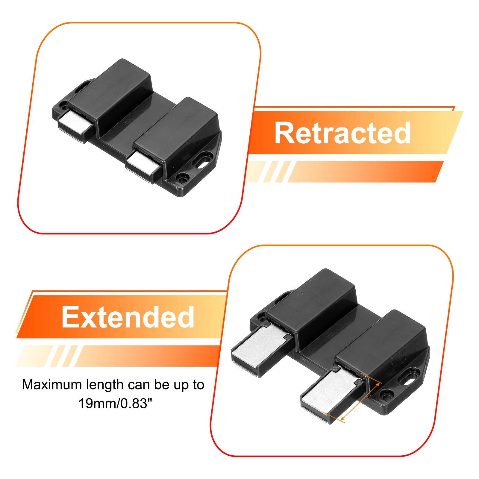 Unique Bargains 4Pack Magnetic Touch Latches Push to Open Magnet ...
