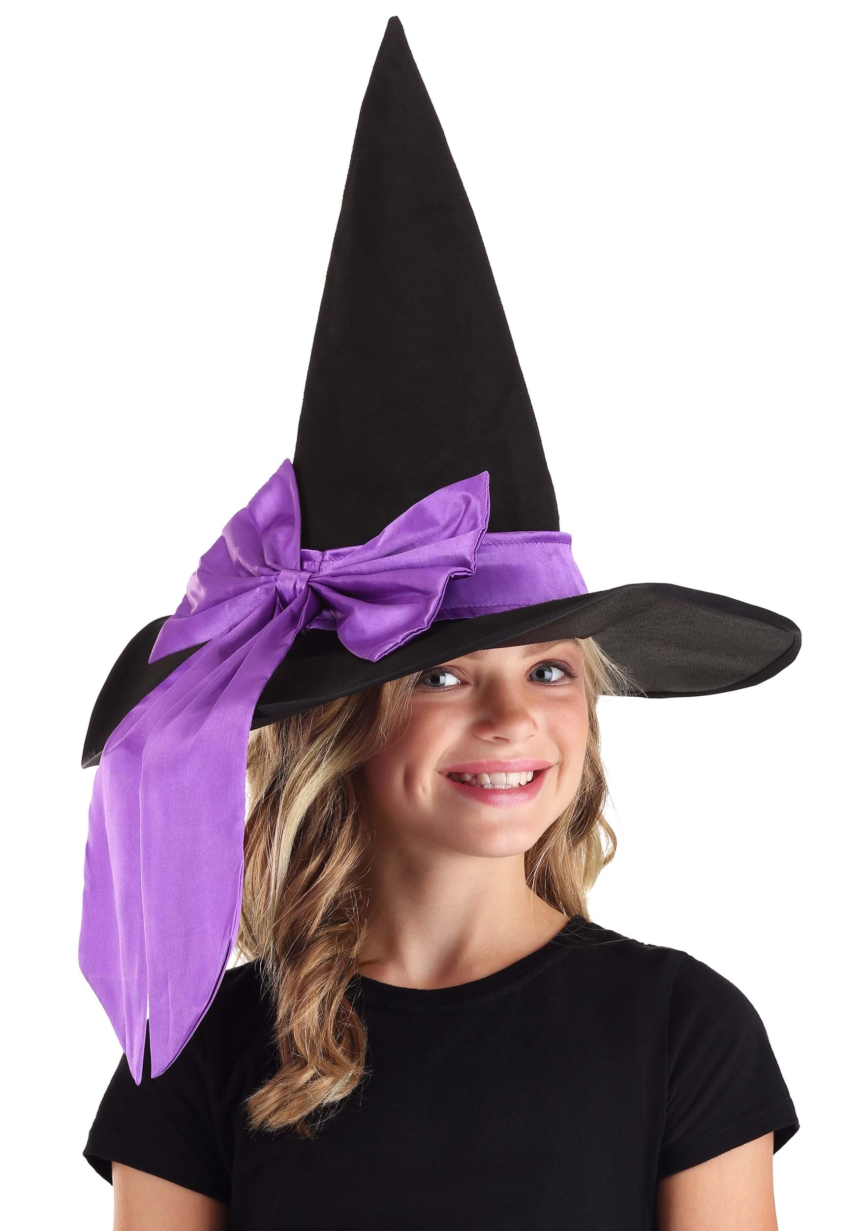 HalloweenCostumes.com FUN Costumes Custom Color Kid's Witch Hat Witch ...