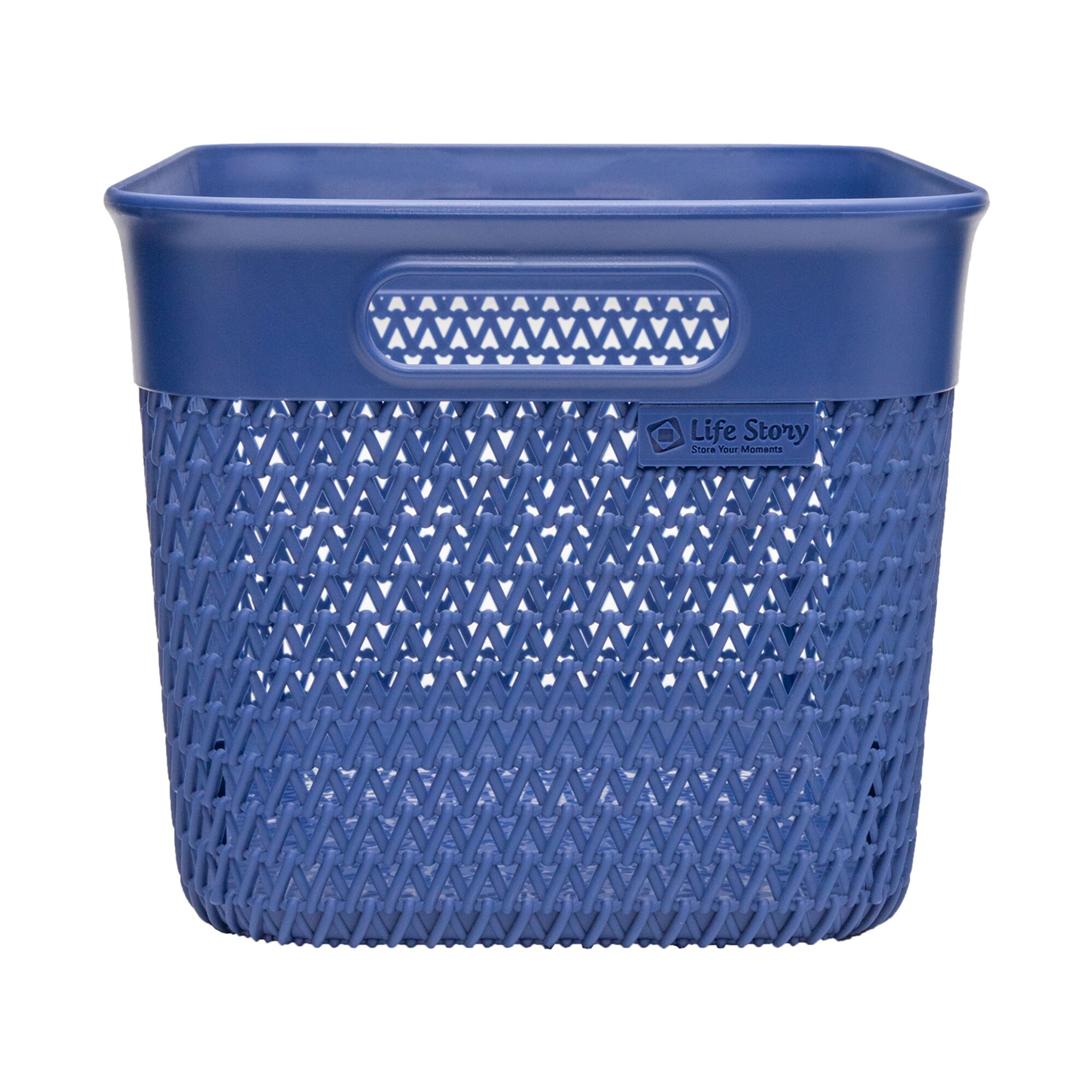 Life Story Lightweight Heavy Duty Storage Woven Trendy Basket 2 Pack ...