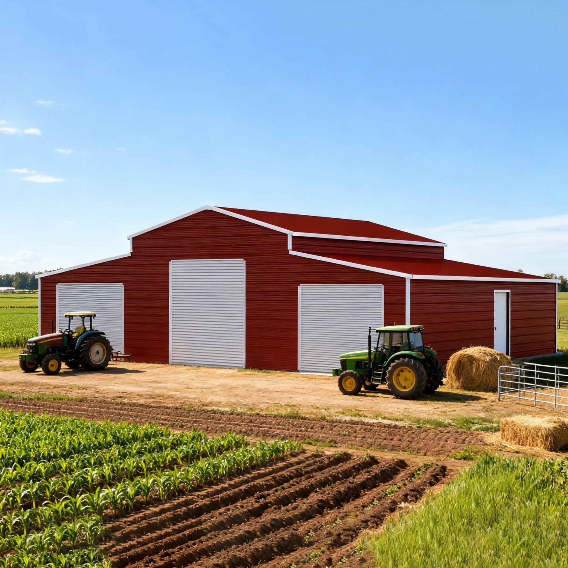 Dexmalle 10FT Metal Galvalume Corrugated Panels Durable Reddish Brown ...