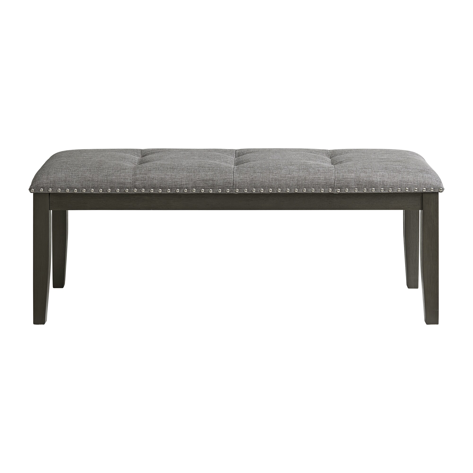 Picket House Furnishings Eve Modern Charcoal Accent Bench 49-in x 17-in ...
