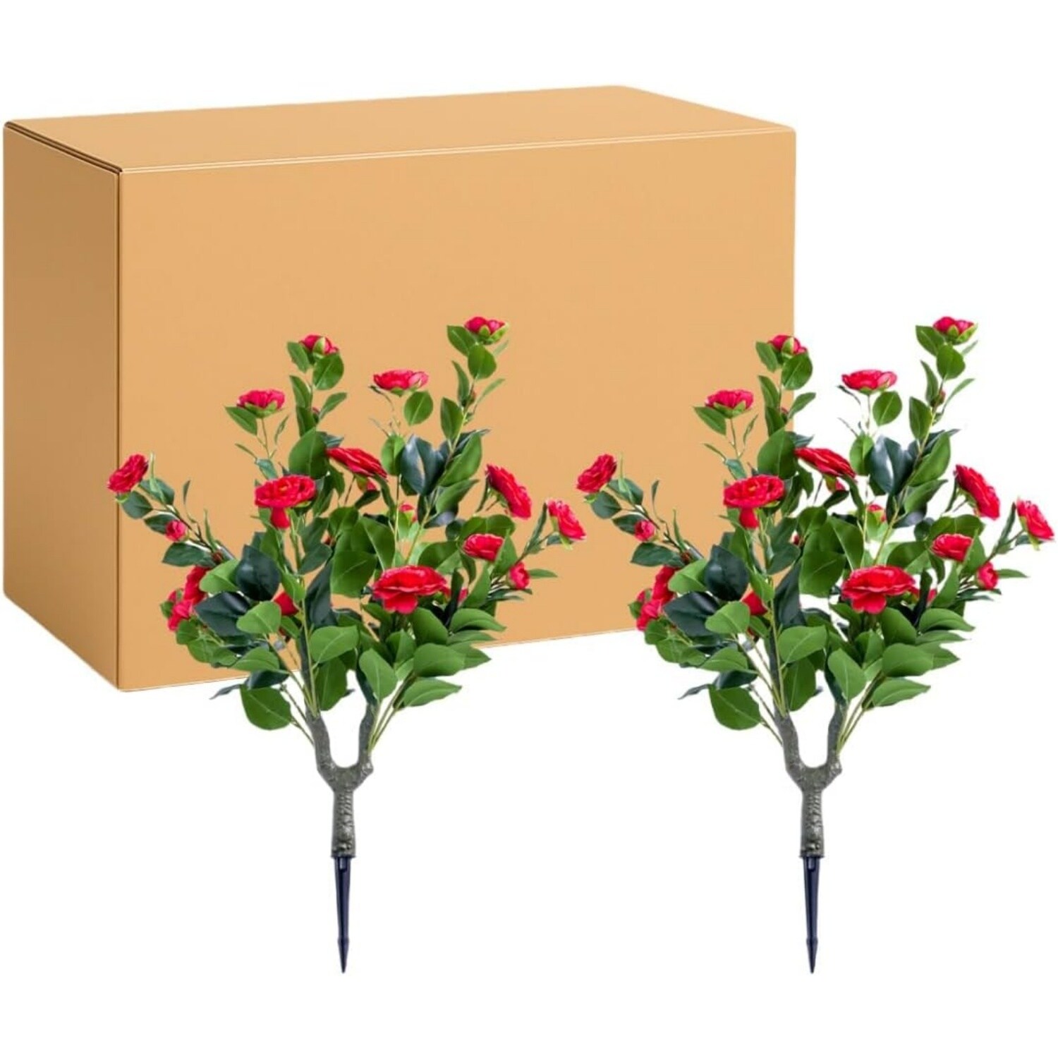 Der Rose 35in Artificial Camellia with Ground Spike-Fake Silk Topiary ...