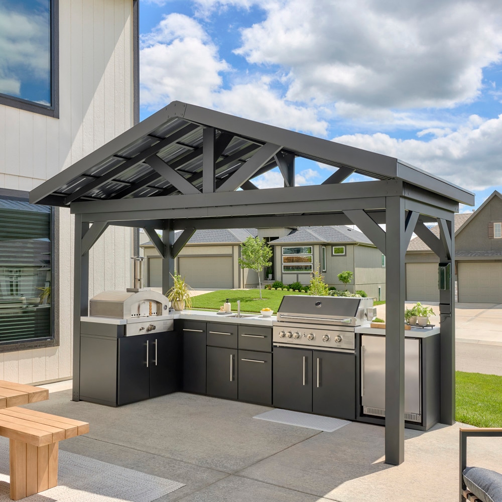 Propane Tank Pull-Out 92.5-Inch-Wide Outdoor Kitchen Islands at Lowes.com