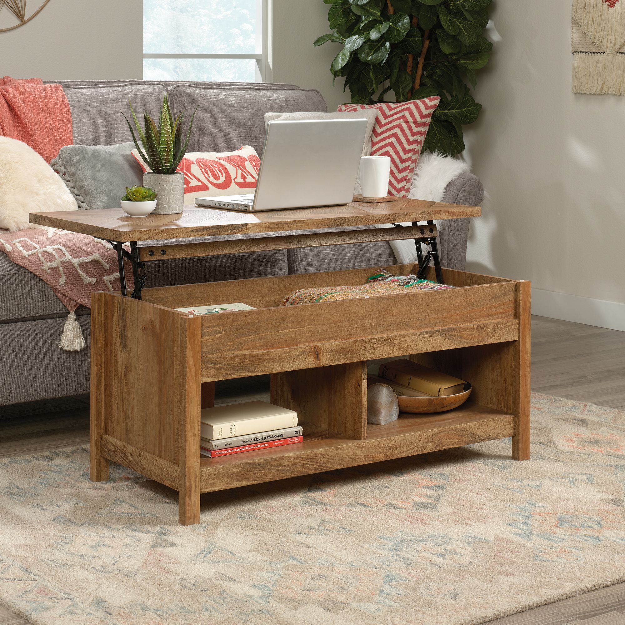 Sauder Cannery Bridge Coffee Table Sindoori Mango finish in the Coffee ...