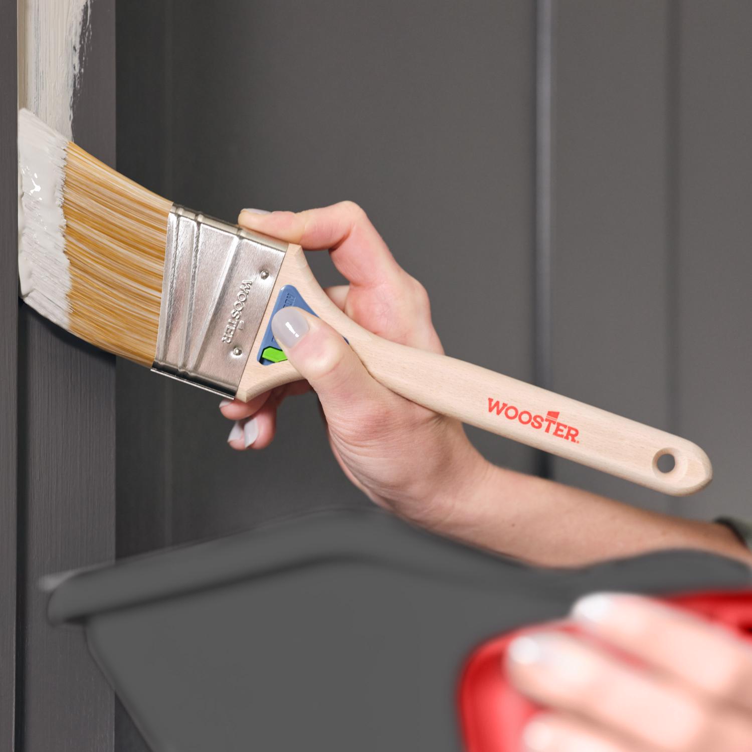Wooster Hook and Hold 2 in. Soft Thin Angle Trim Paint Brush Case of 6 ...