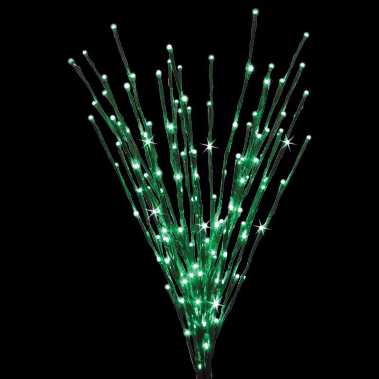 Celebrations Platinum LED Green Light Burst 32 in. Yard Decor in the ...