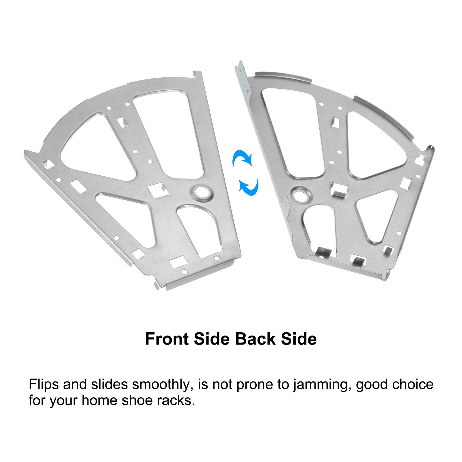 Unique Bargains 4pcs Shoes Drawer Cabinet Hinges 2 Layers Steel ...
