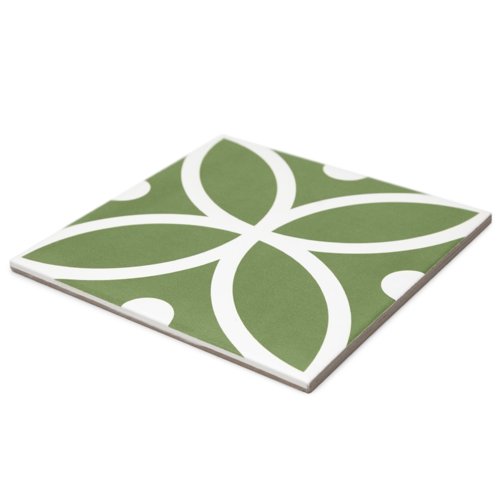 The Tile Life Sample - Circa Bergen Verde 8-in x 8-in Matte Porcelain ...
