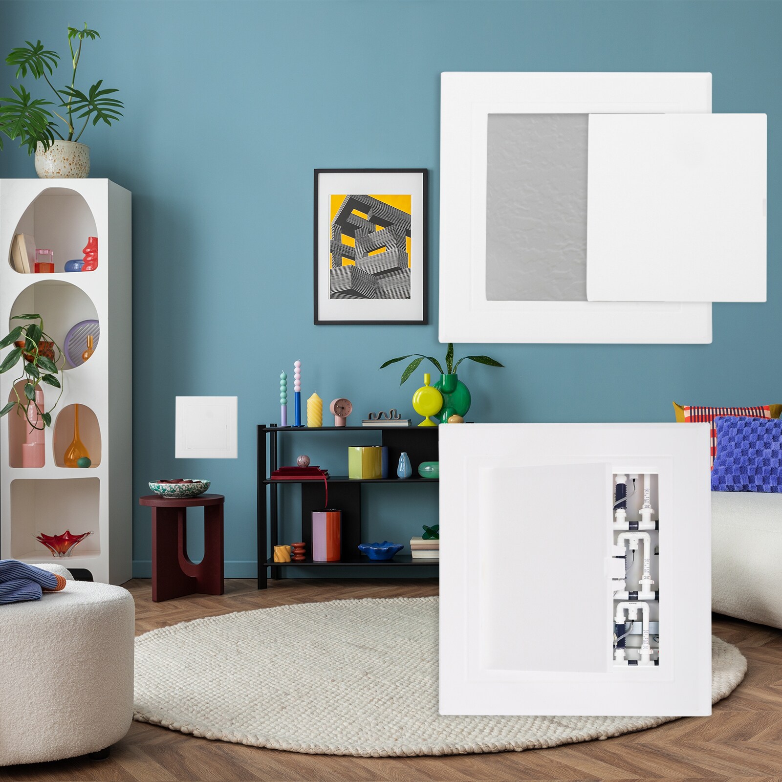 PATIKIL 6 x 6-Inch Removable Hinged Access Panel ABS Plumbing Access ...