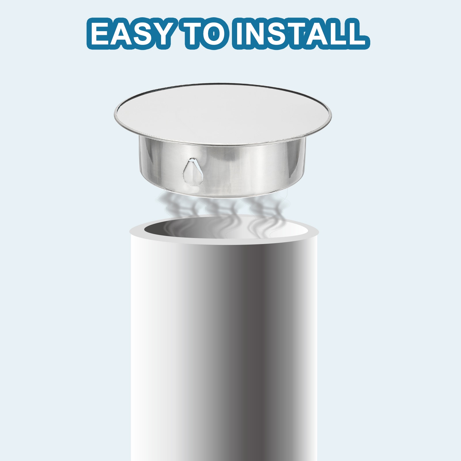 PATIKIL Chimney Hole Cap 2pcs 160mm 6.3 Inch Tightness Adjustable Round ...