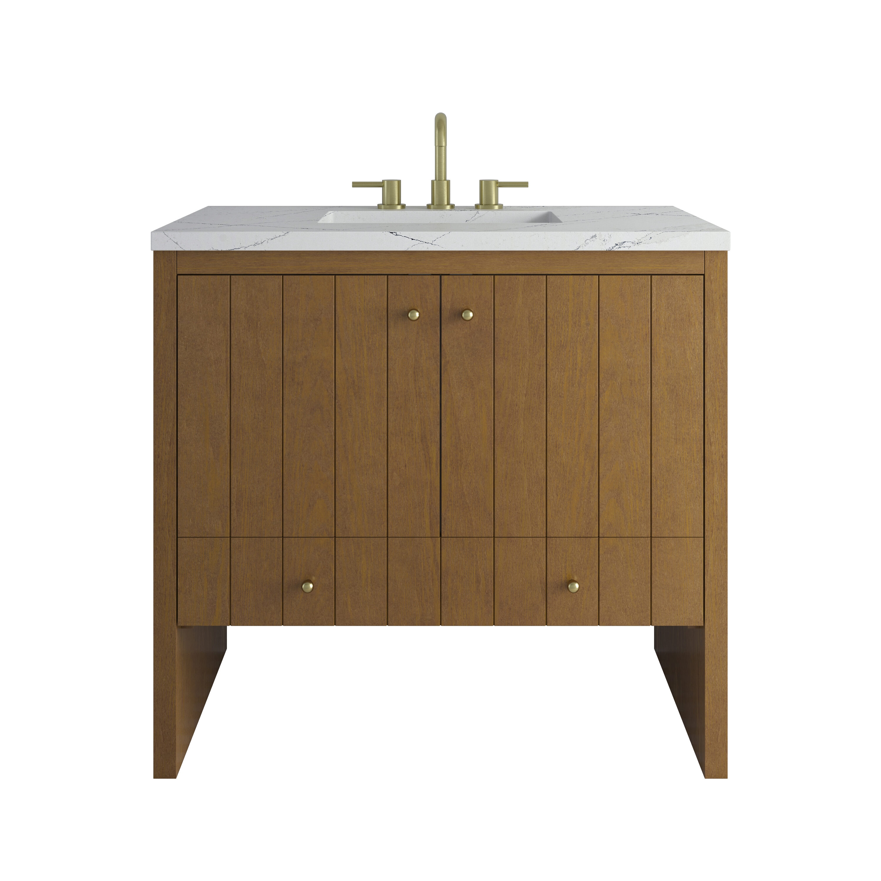 James Martin Vanities Hudson 36-in Honey Oak Undermount Single Sink ...