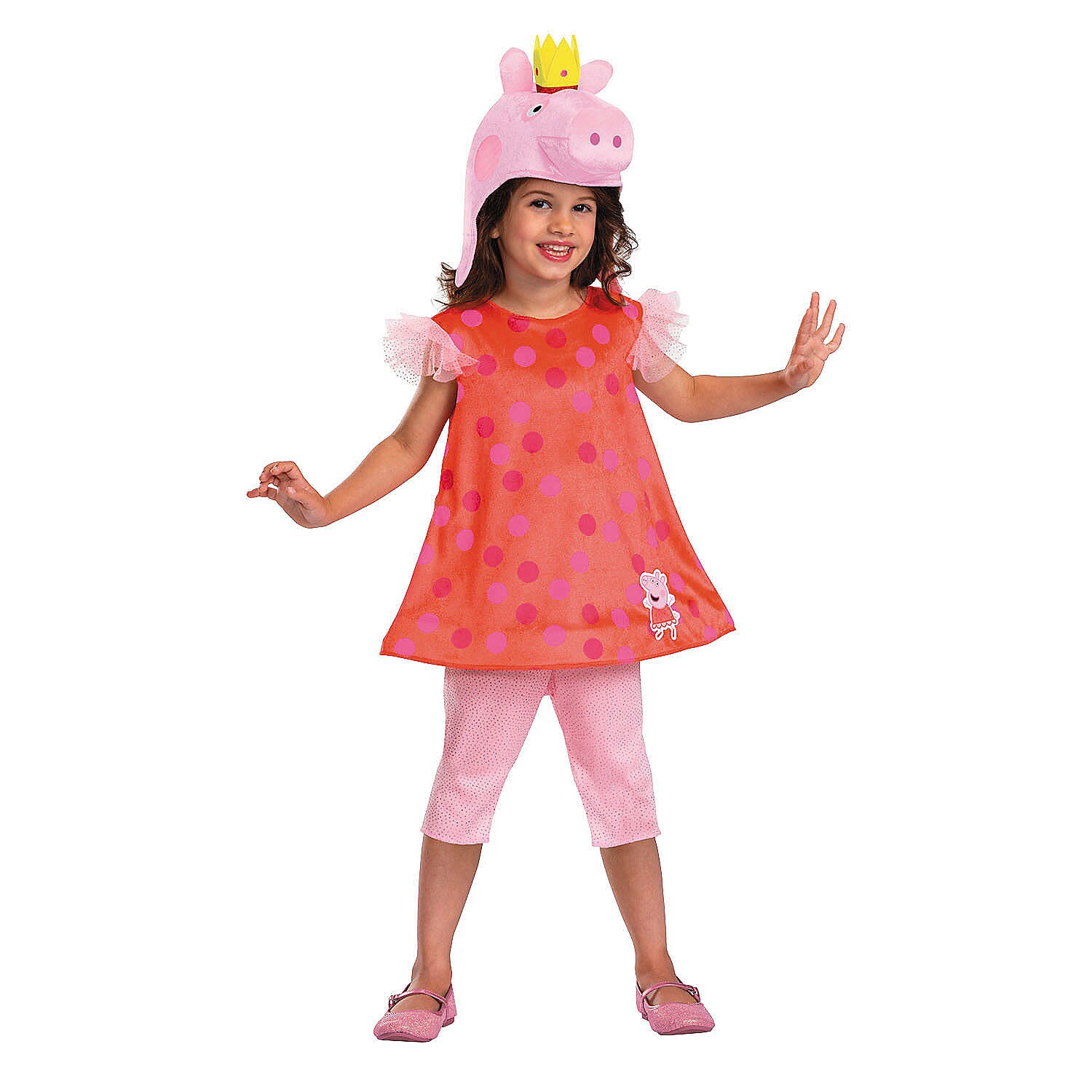 Disguise Toddler Classic Peppa Pig Peppa Party Dress Costume - Small 2T ...