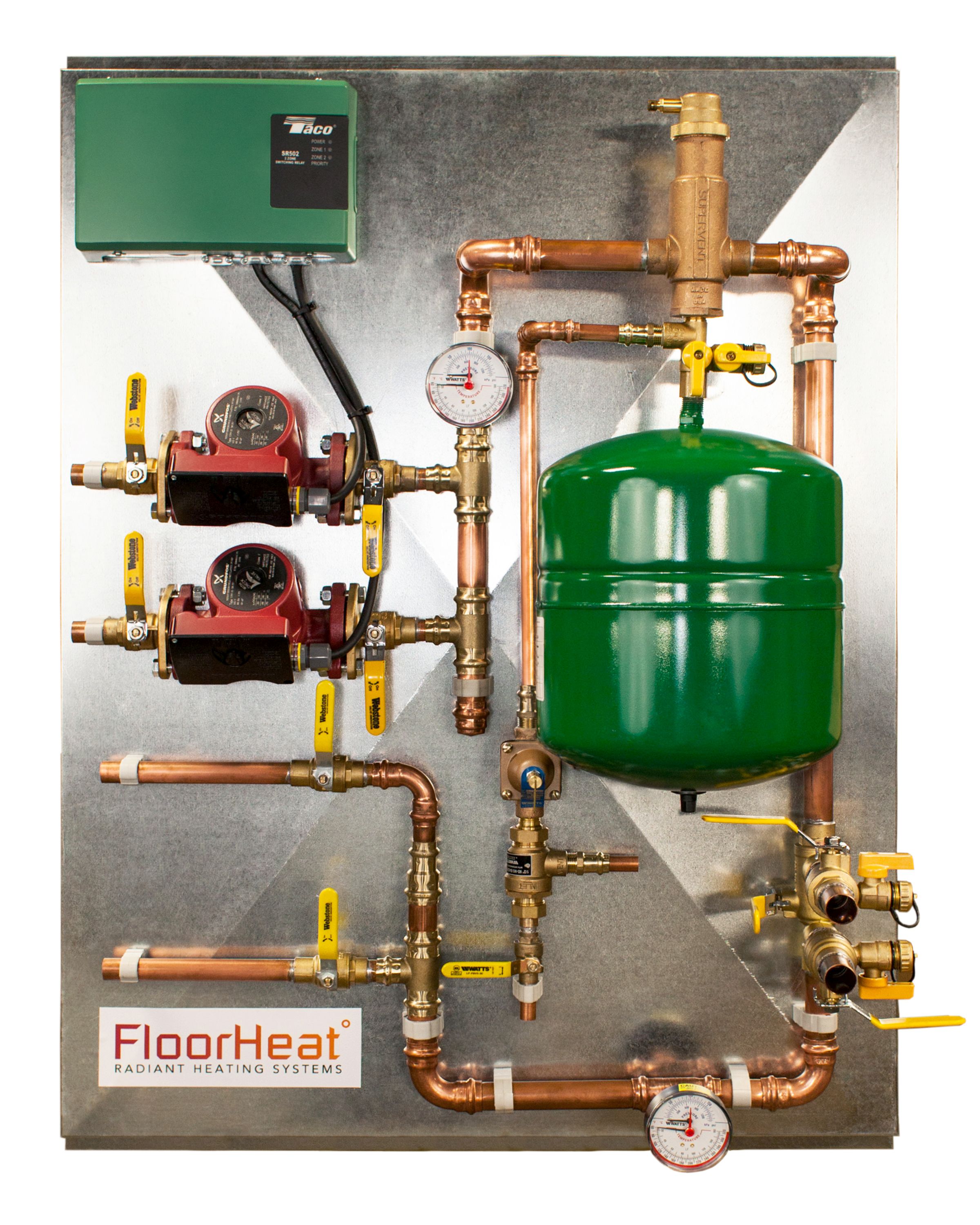 FloorHeat 110-Volt 2-zone Distribution Panel in the Underfloor Heating ...