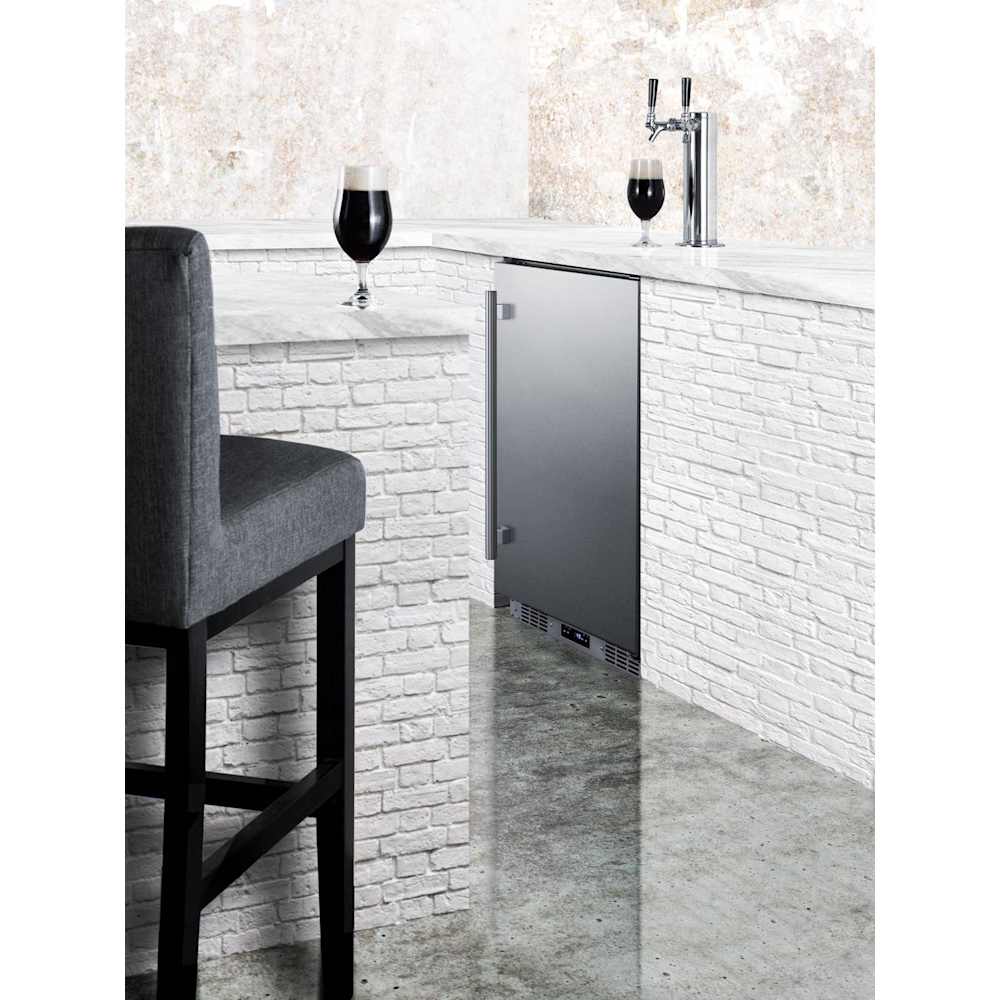 Summit SBC683OTWINBW 24 Inch Wide 5.6 Cu. ft BuiltIn Double Tap Beer ...