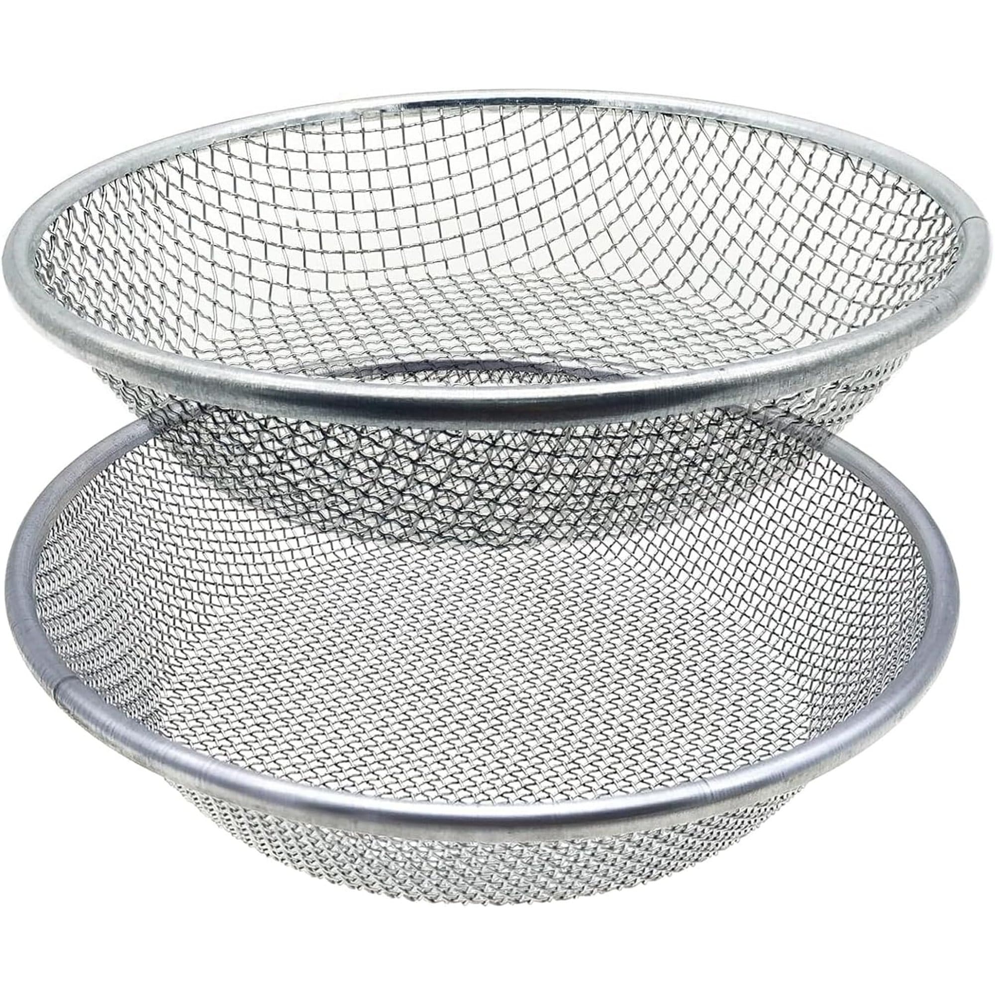 Wudkey 1/4in 1/8in Mesh 2-Pack Galvanized Silver Soil Sifter for 5 ...