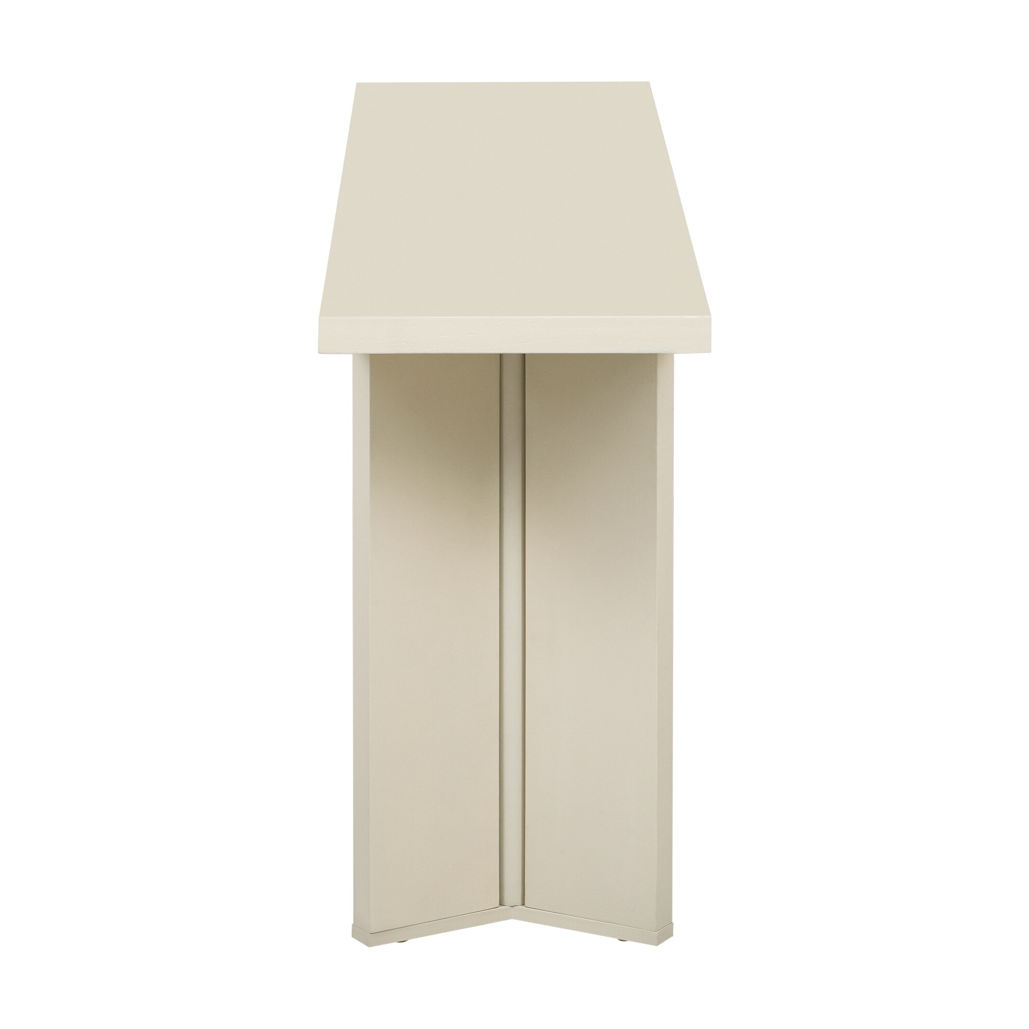 Tinyhomie Stylish Console Table with Pine Veneer and Geometric Legs ...