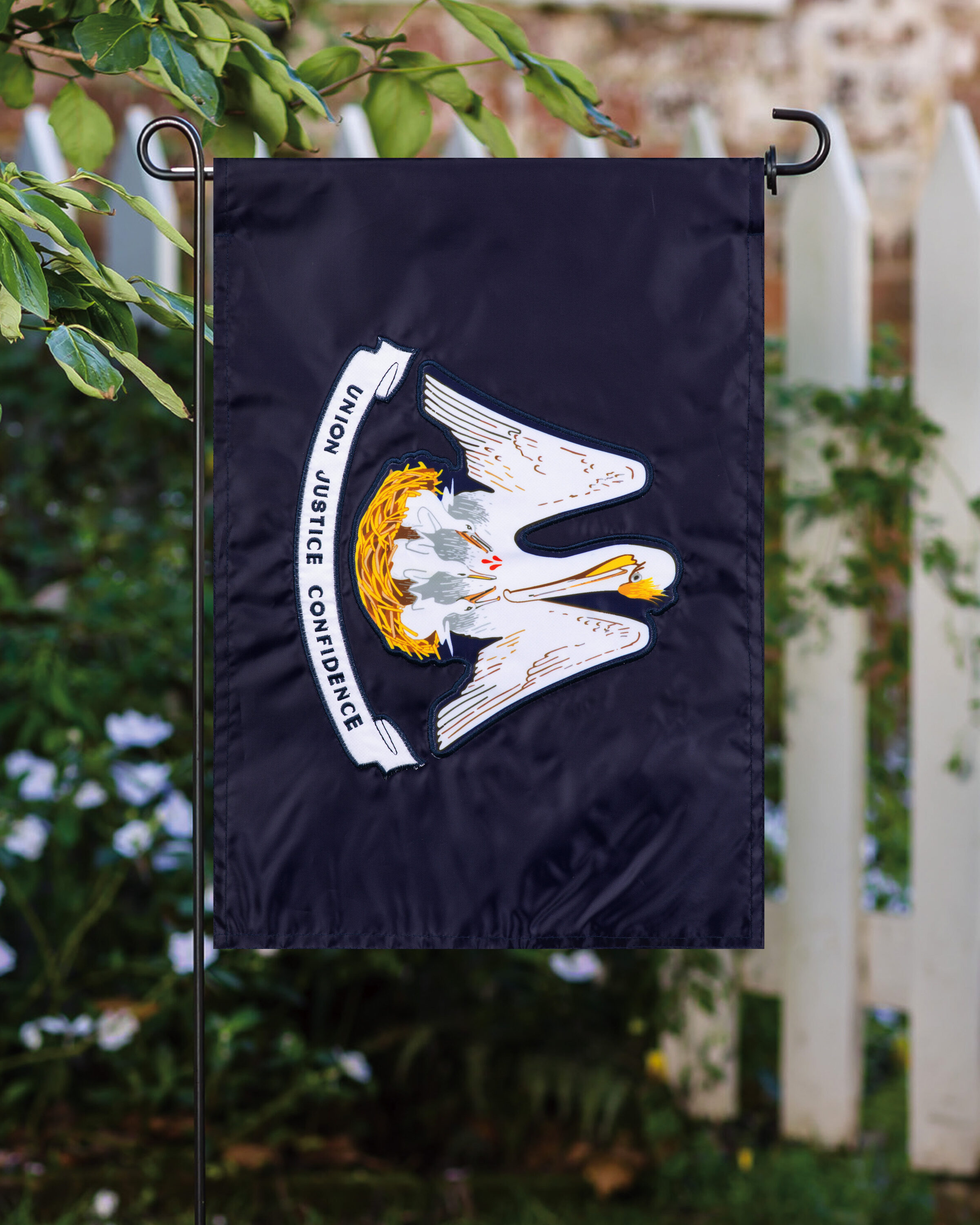 Style Selections 1 W x 1.5 H State Louisiana State Garden flag in the ...