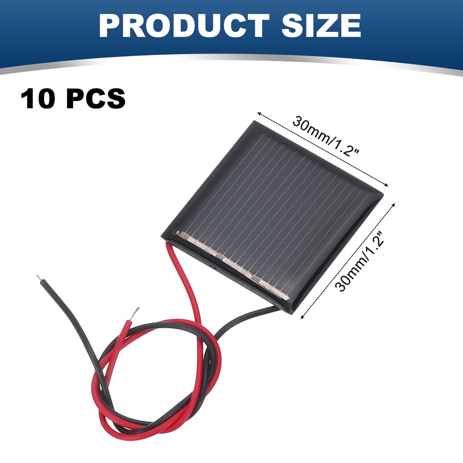 Unique Bargains 10pcs 1.5V 0.09W 60mA Mini Solar Panels Small ...
