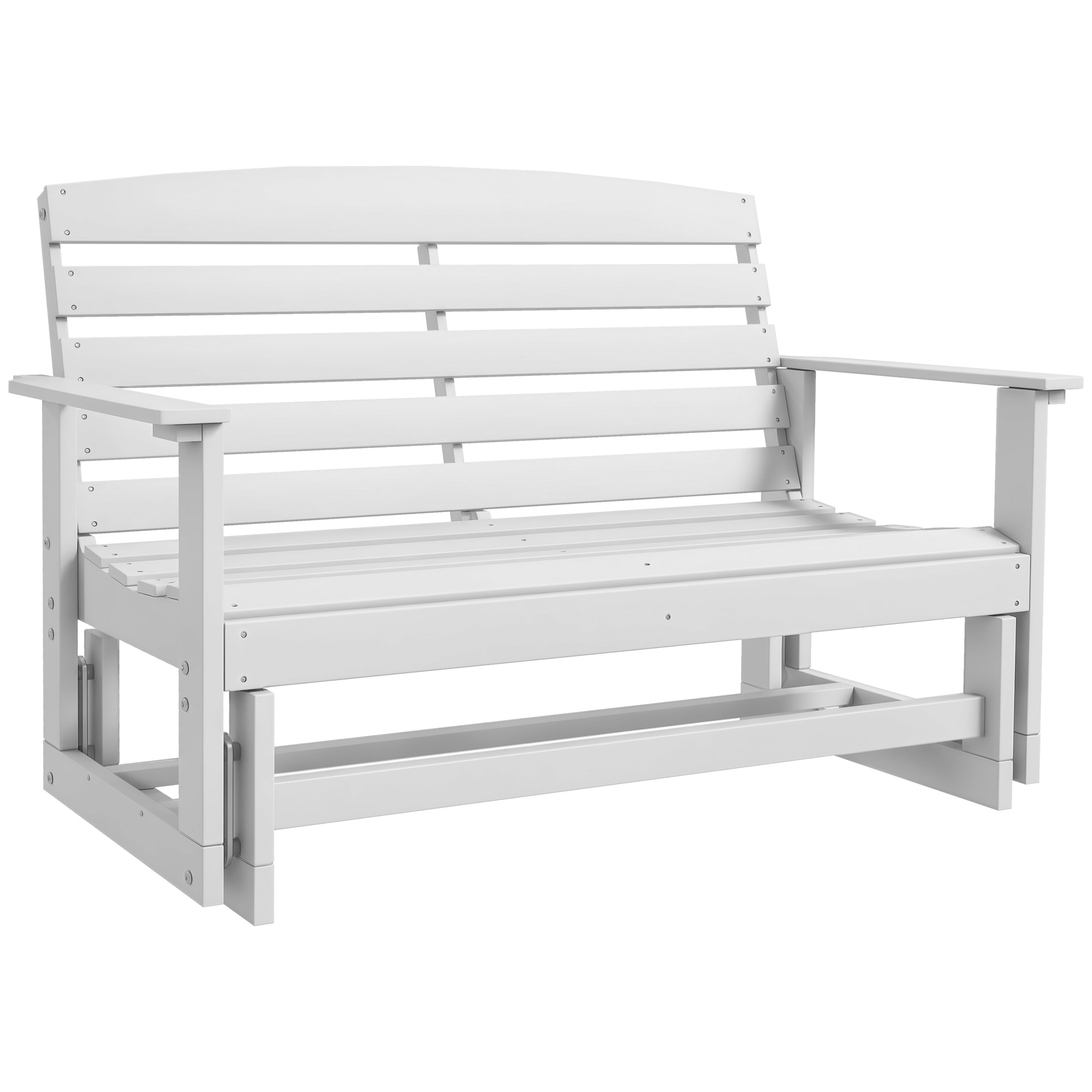Outsunny 2Person Outdoor Glider Bench Patio Double Swing Rocking Chair ...
