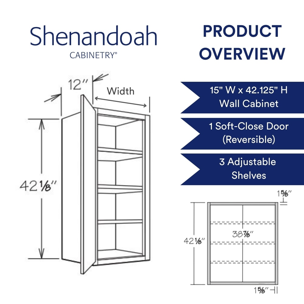 Shenandoah Irvington 15-in W x 42-in H x 12-in D Slate Stained Wall ...
