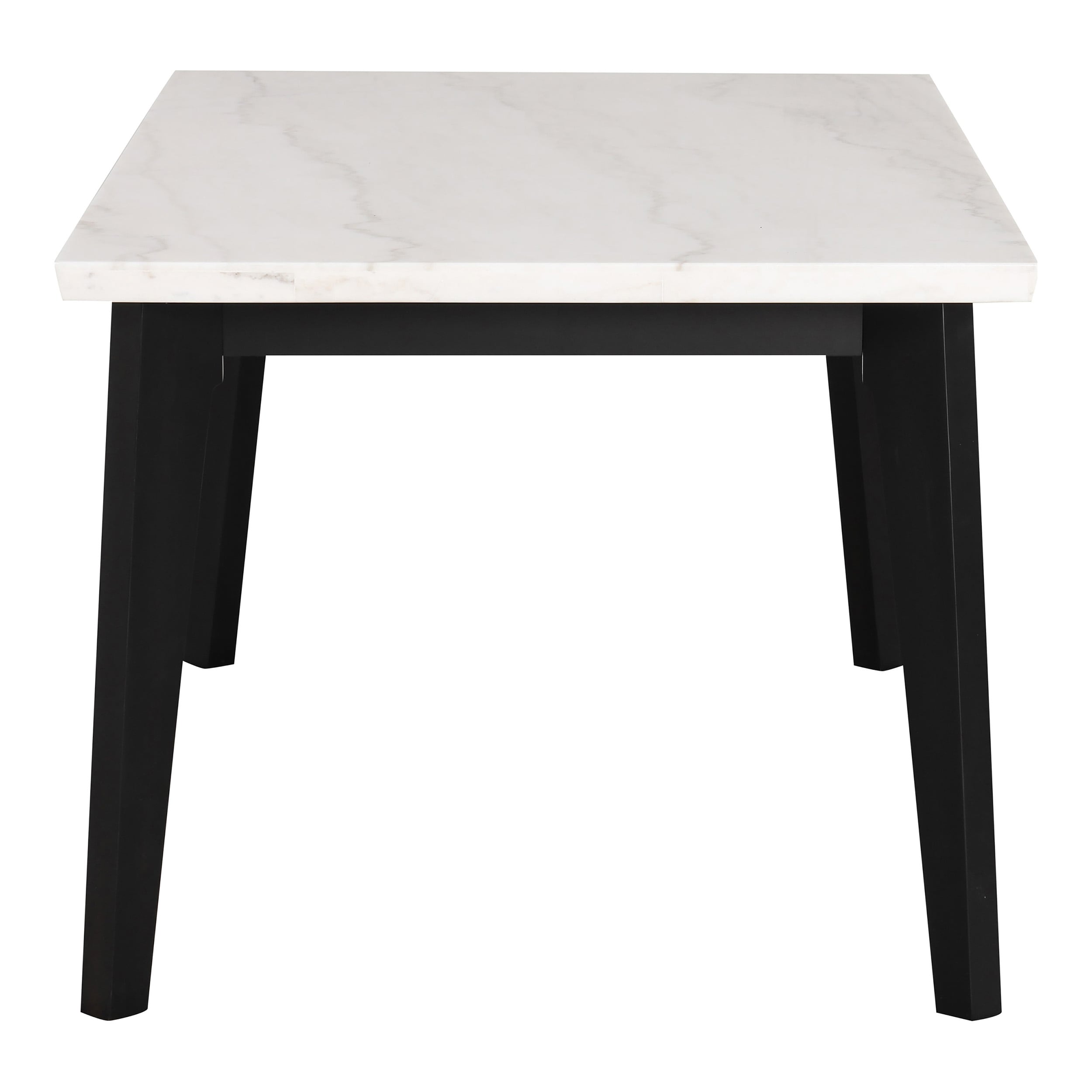 Furniture of America Mendy Black/White Contemporary/Modern Marble ...