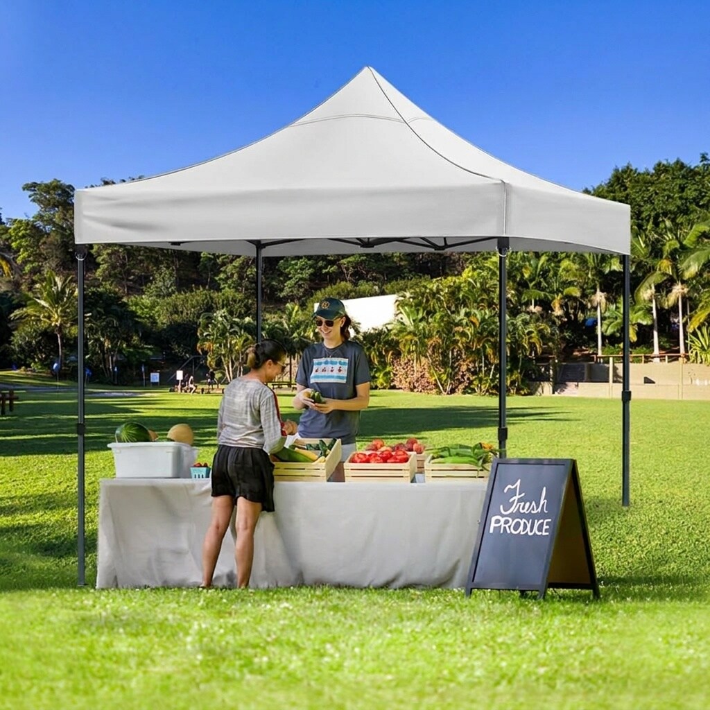 Adrinfly 1 Piece 10x10 ft Universal Canopy Replacement Top Polyester ...