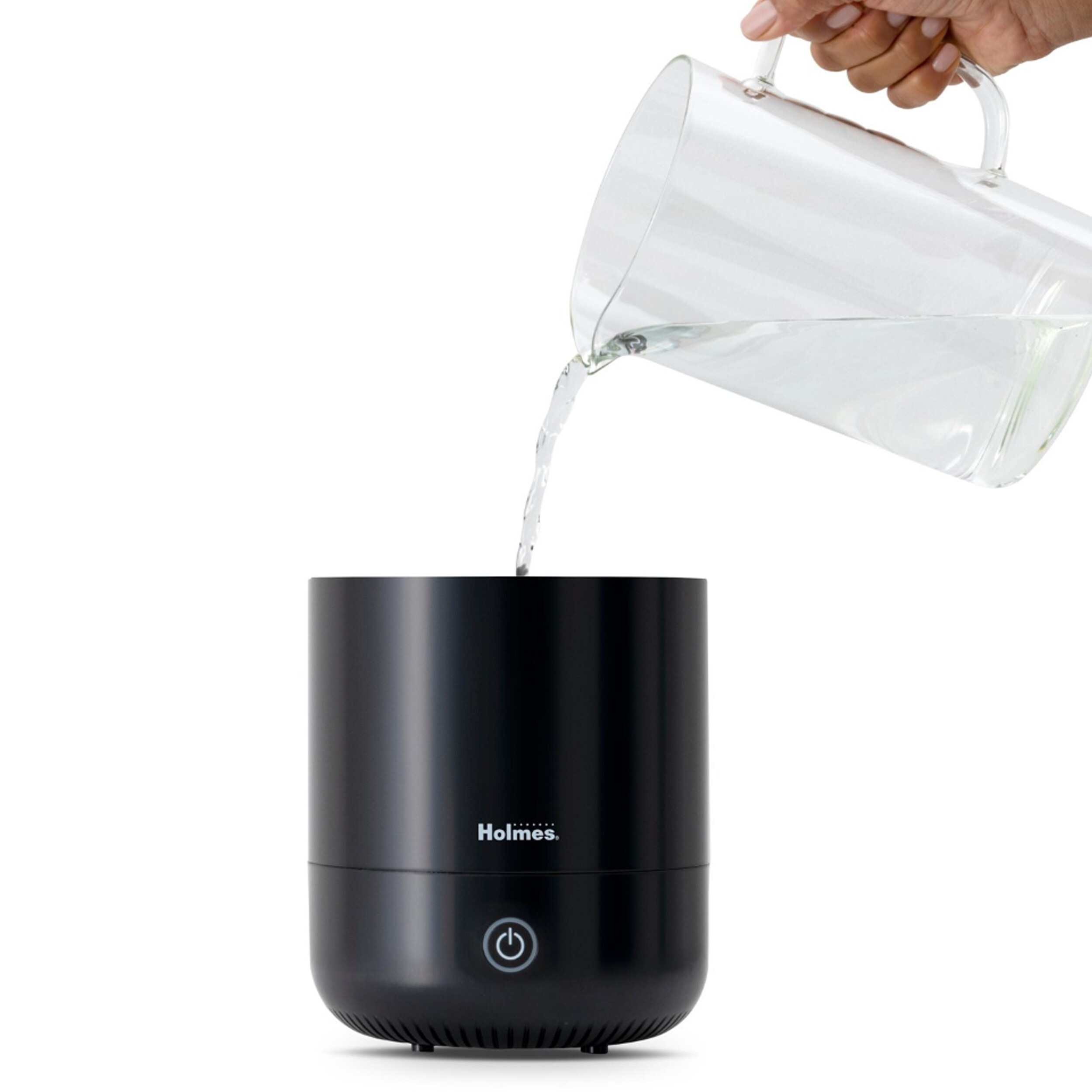 Holmes Ultrasonic 0.36 Gallon Cool Mist Top Fill Antimicrobial ...