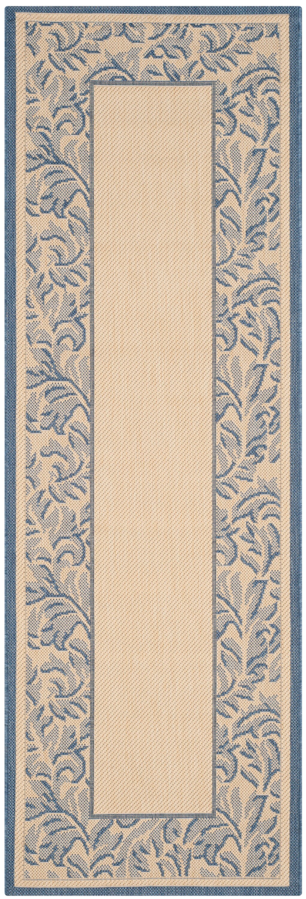 Safavieh Courtyard 2666 Natural/Blue 2ft-3in x 6ft-7in Rug in the Rugs ...