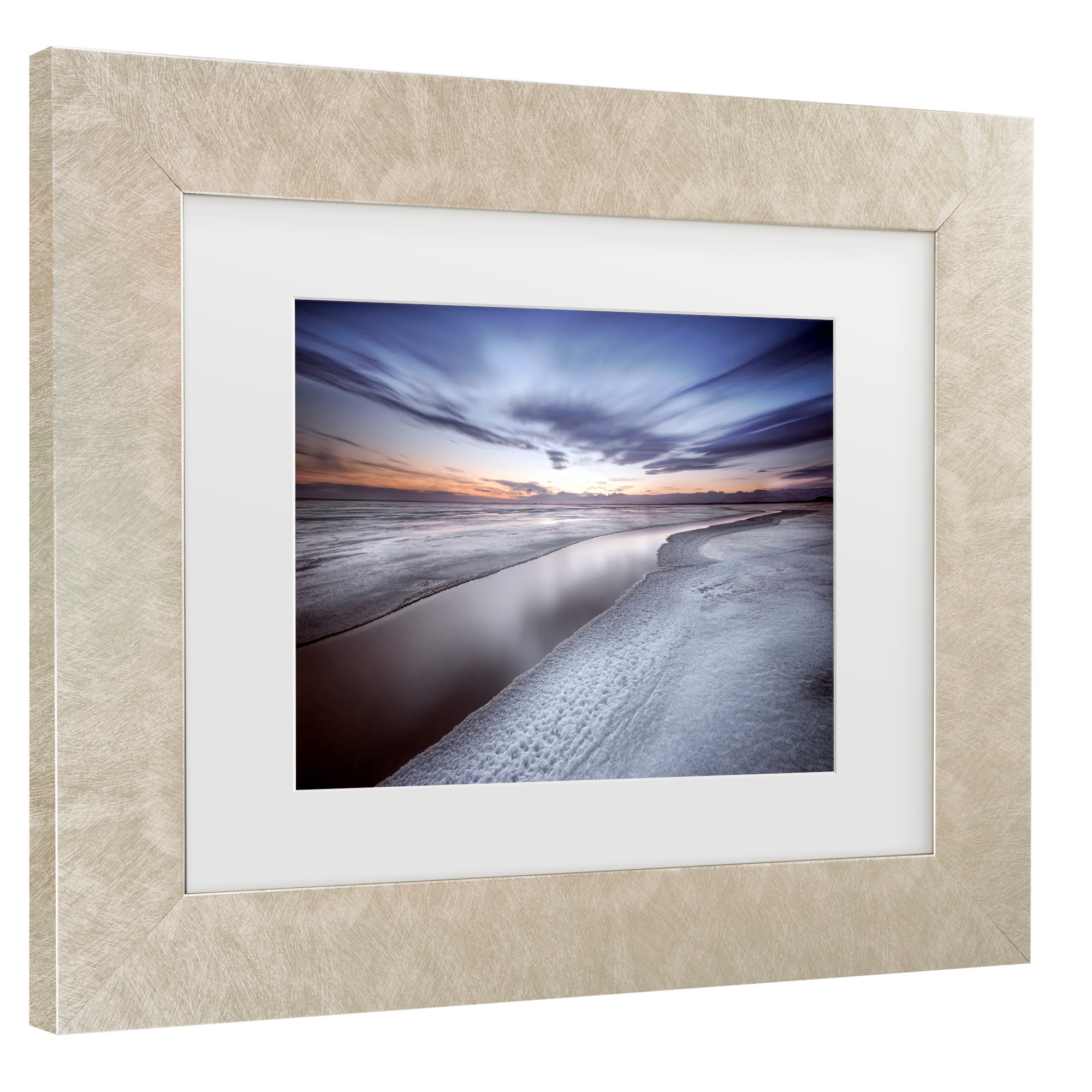 Trademark Fine Art Quiet Place Liloni Luca Multicolor Wood Framed 16-in ...