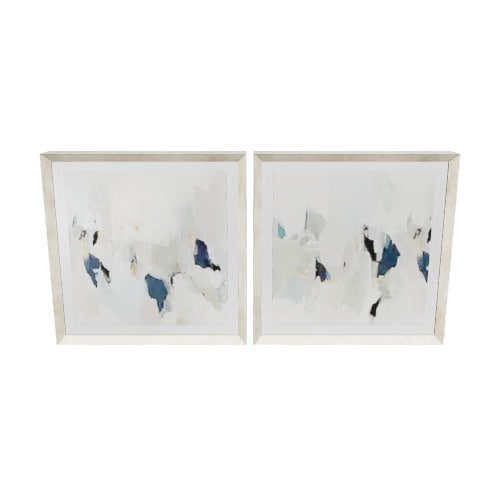 allen + roth Framed 17-Inches H x 17-Inches W Abstract Glass Print in ...