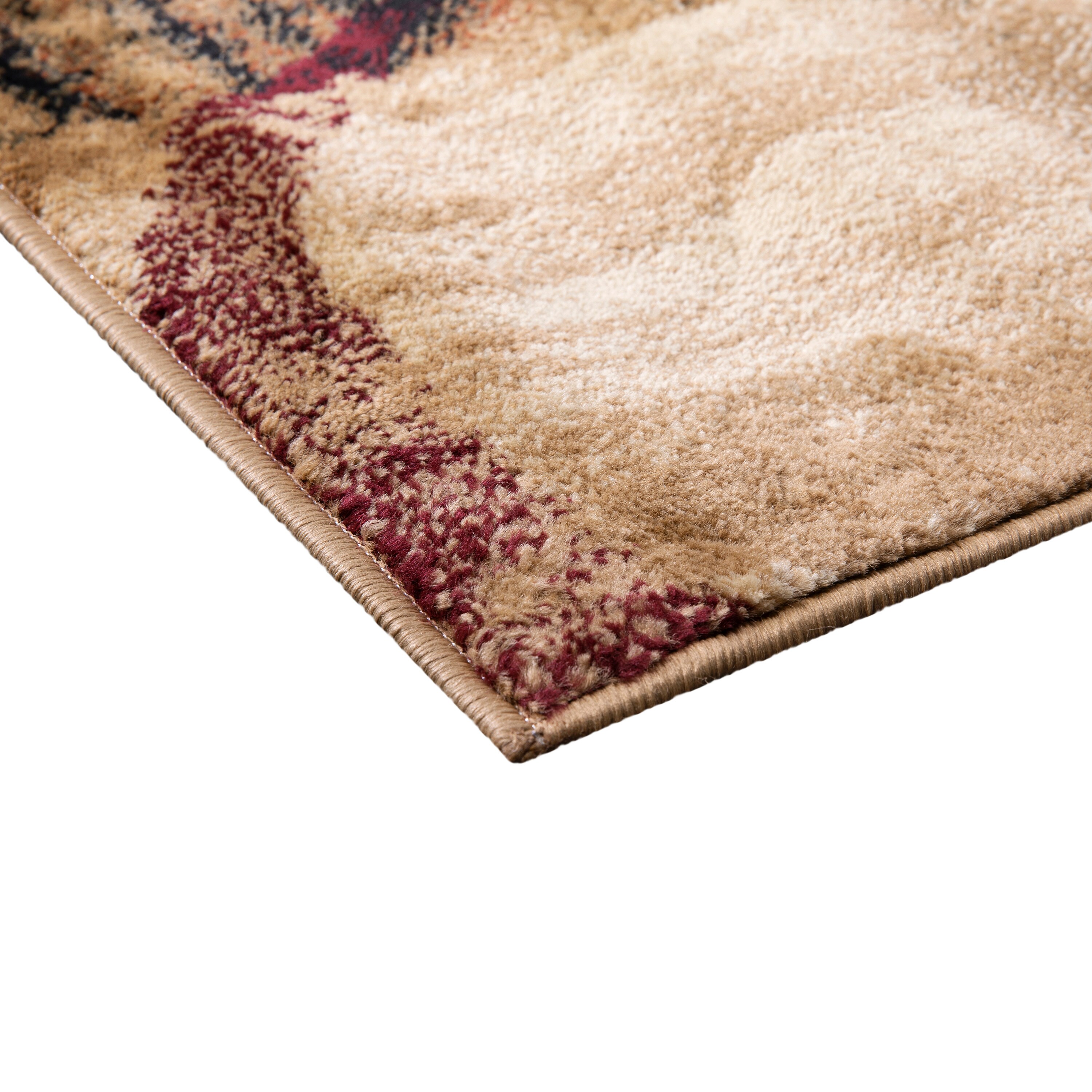 Flash Furniture Caldor 6 X 9 (ft) Green Indoor Abstract Area Rug ...