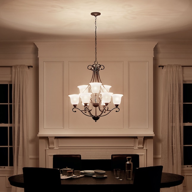 Kichler Camerena 9-Light Olde Bronze Traditional Led; Dry rated ... Kichler Camerena 9-Light Olde Bronze Traditional Led; Dry rated ...