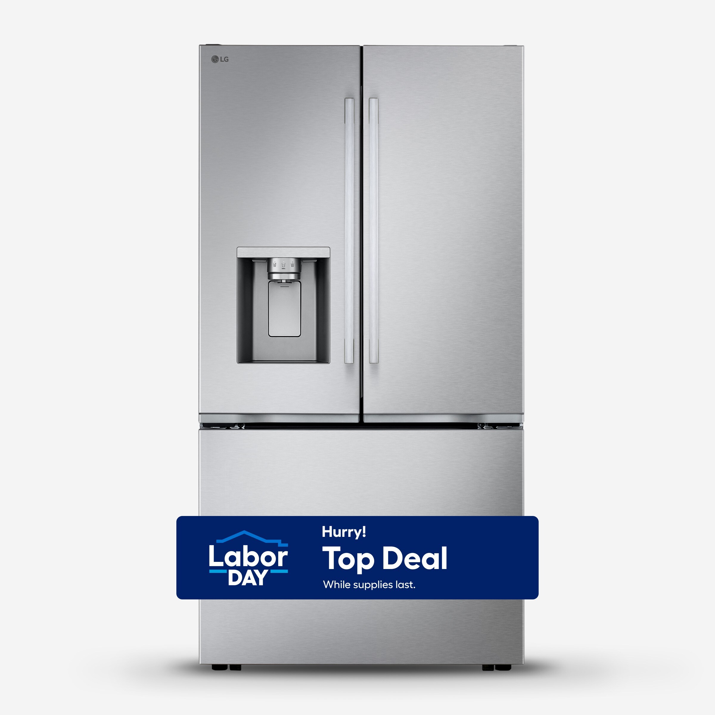 Counter-Depth 35.75-Inch-Wide French Door Refrigerators at Lowes.com