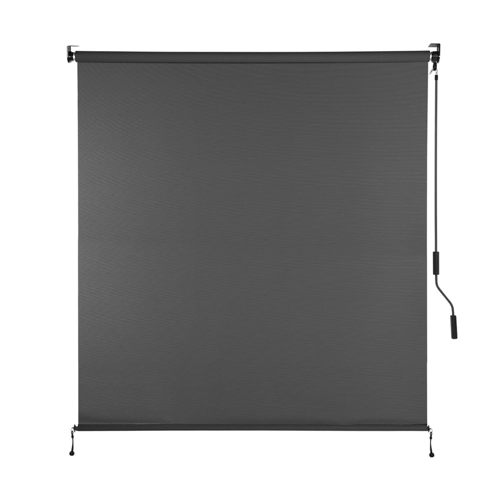 Aoodor Roller Shade 71.85-in x 96-in Black Light Filtering Room ...