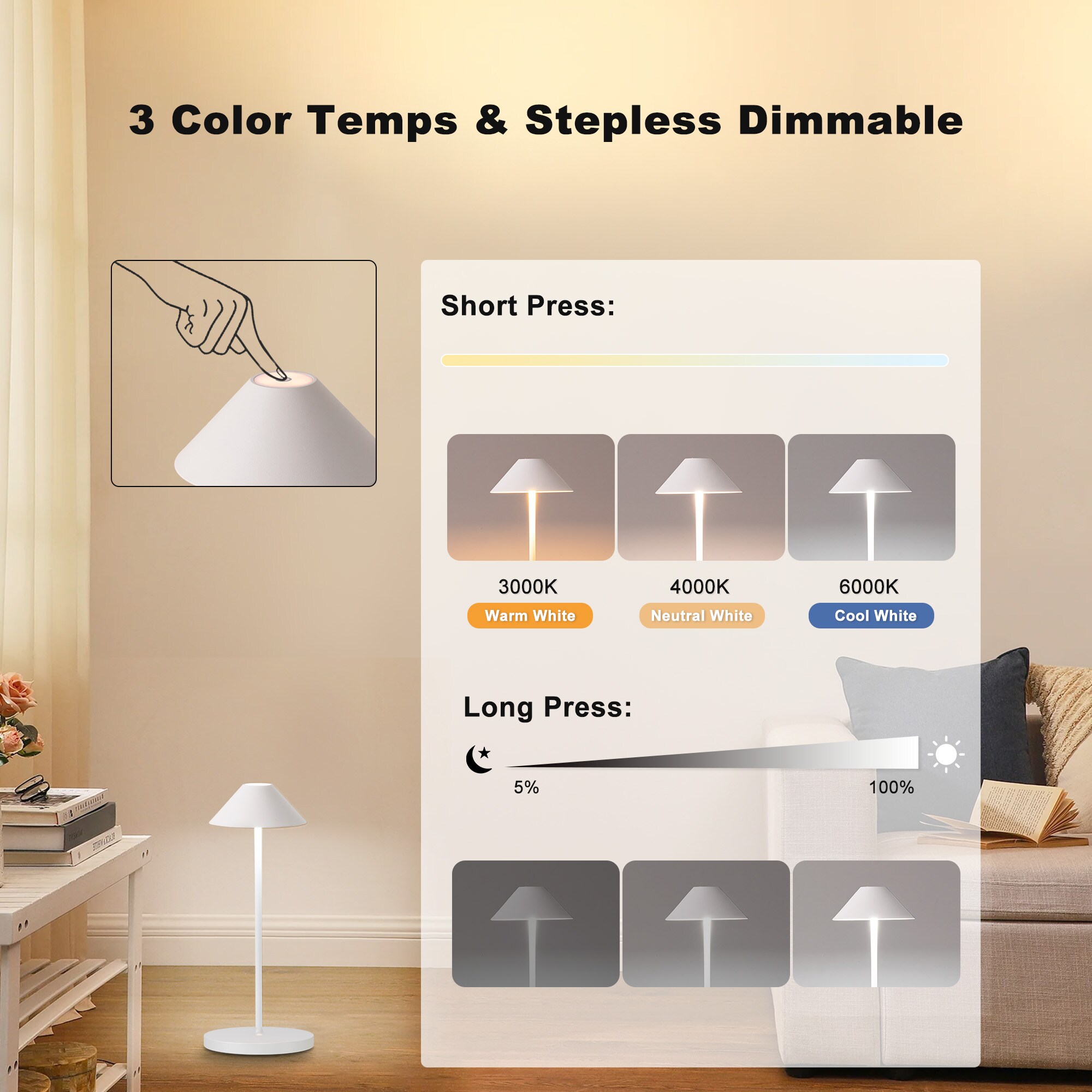 Netin 16 inch White Smart RGB Integrated LED Dimmable Waterproof ...