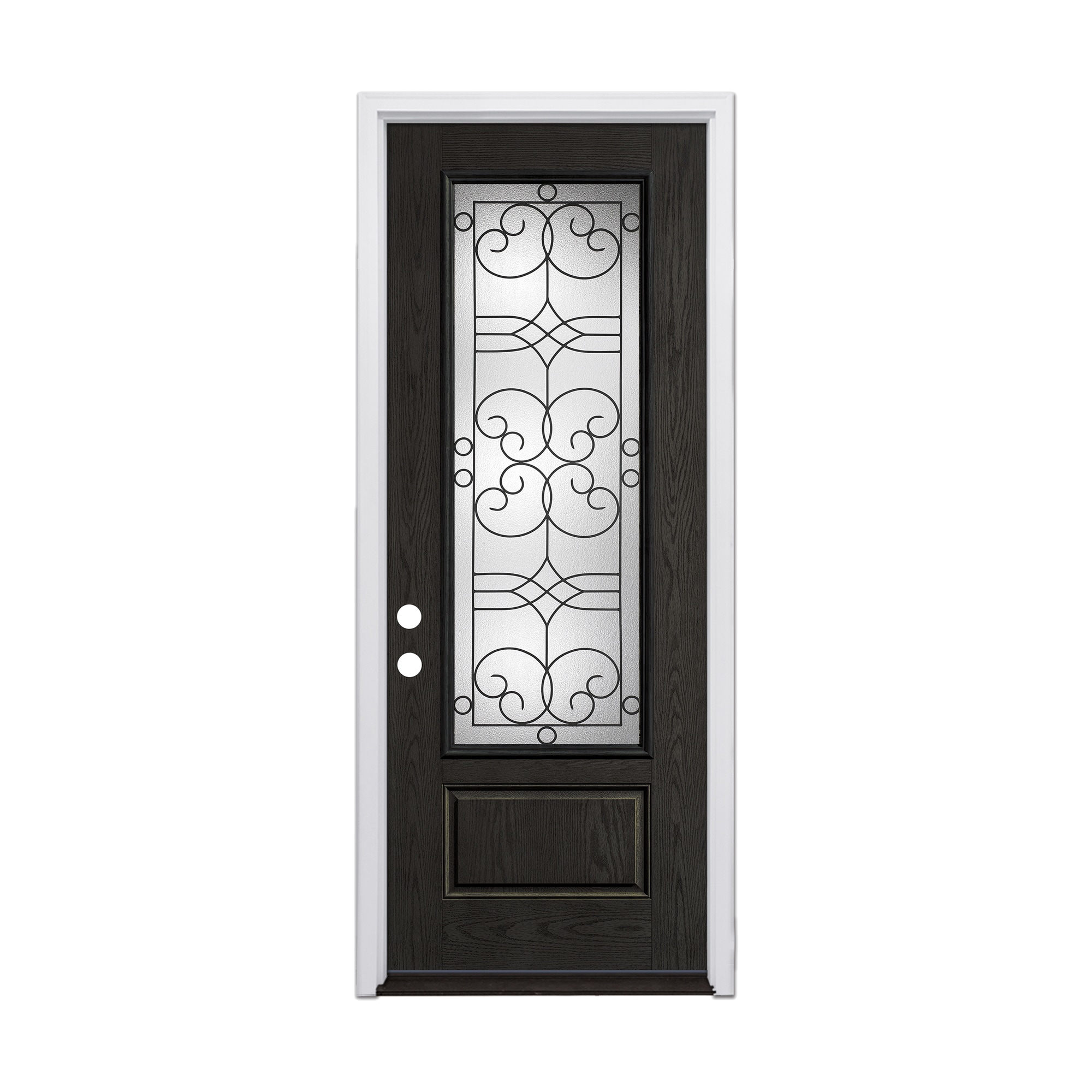 Therma-Tru Salinas 36-in x 96-in x 4-9/16-in Fiberglass Right-hand ...