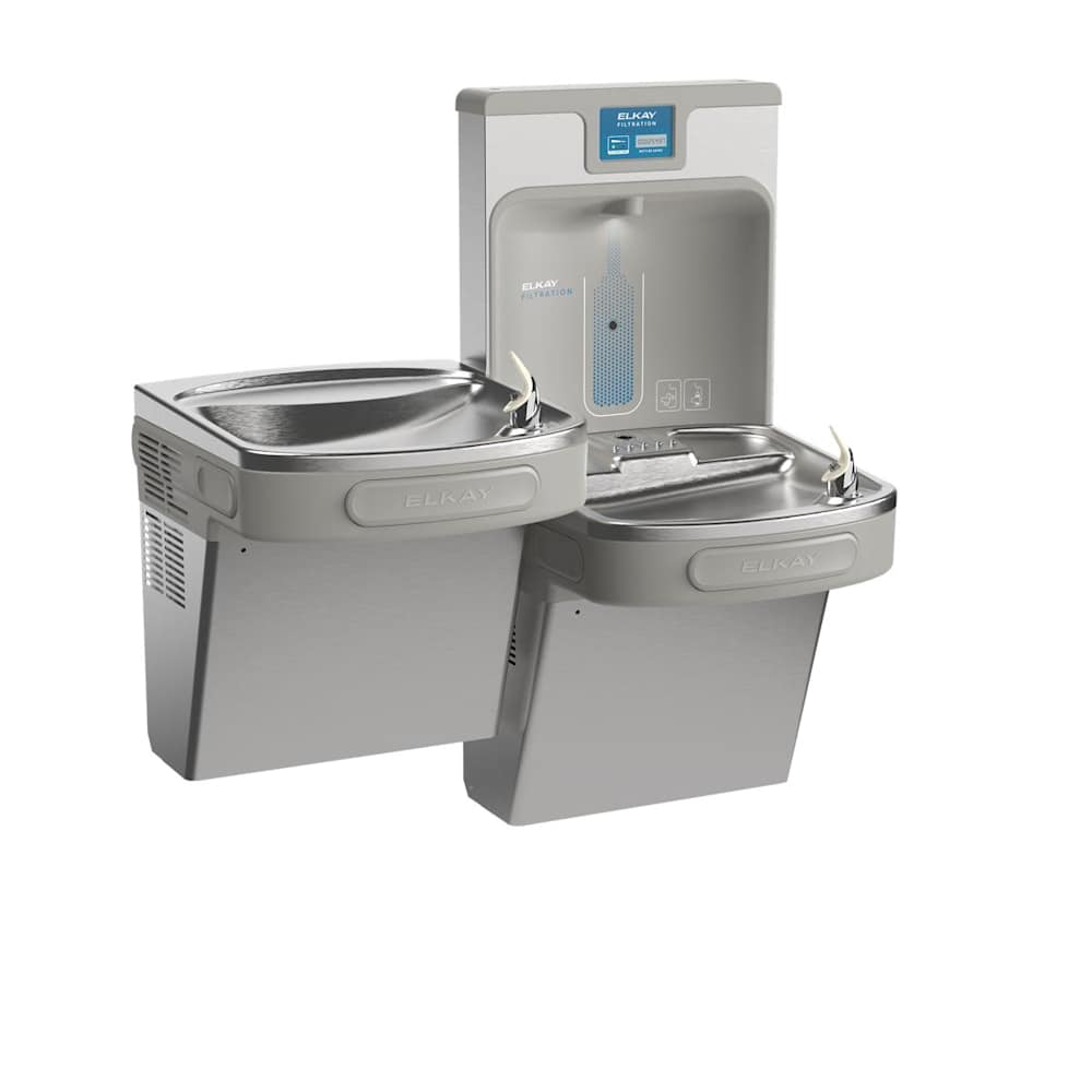 Elkay LZSTL8WSPF ezH2O BiLevel Wall Mounted Drinking Fountain with ...