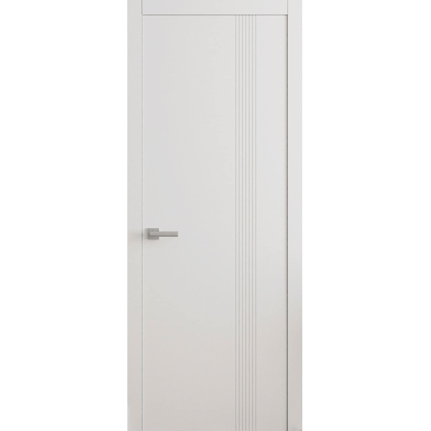 SARTODOORS Interior Solid French Door 18 x 84 in - LUNO 1110 Arctic ...