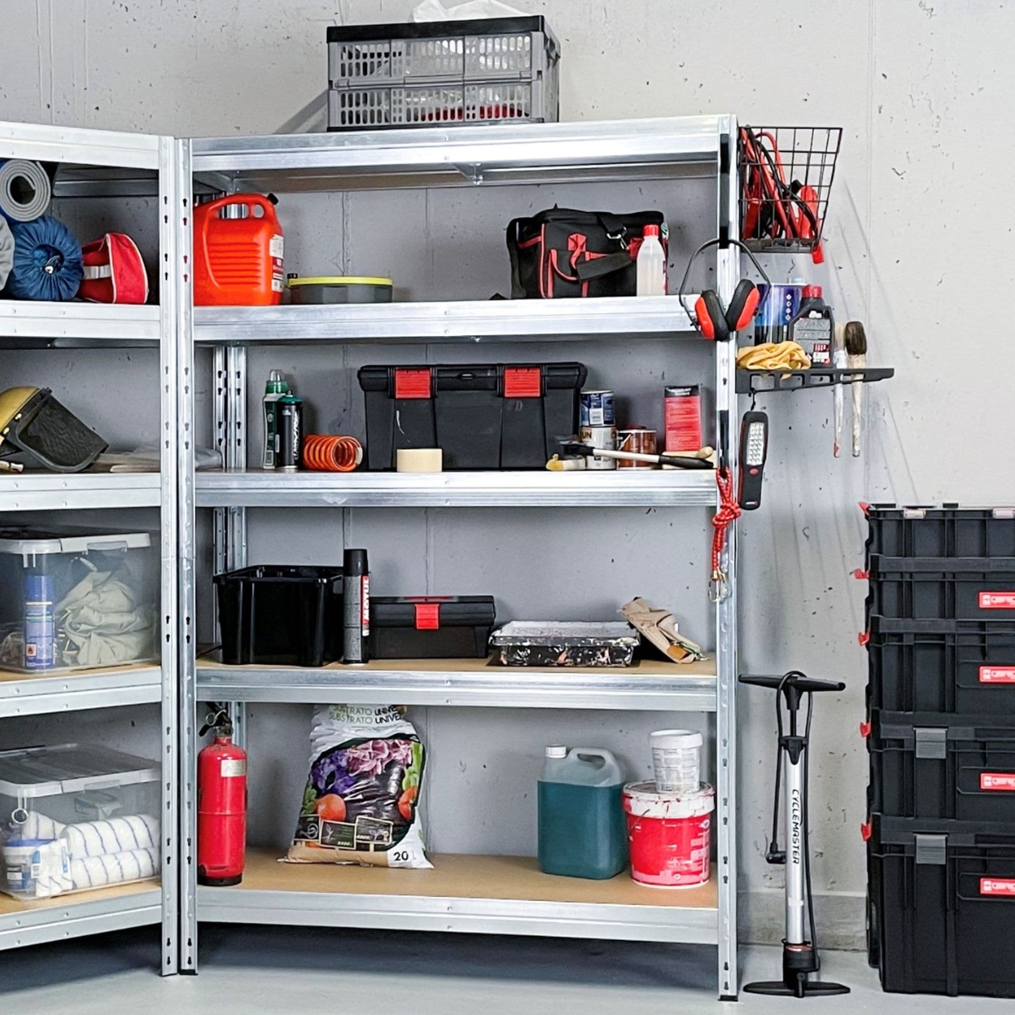 AR Shelving 35-in W x 18-in D x 71-in H 5 -Tier Heavy Duty Silver Metal ...