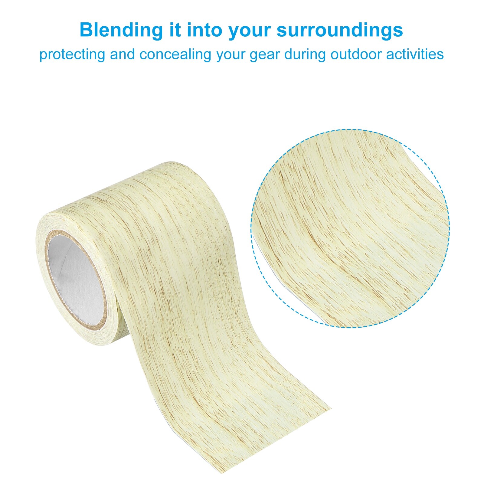 PATIKIL 4-Inch x 30-Foot Self-Adhesive Wood Grain Repair Tape with ...