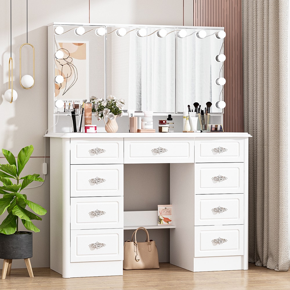 Makeup Vanity Desk Bedroom Furniture at Lowes.com
