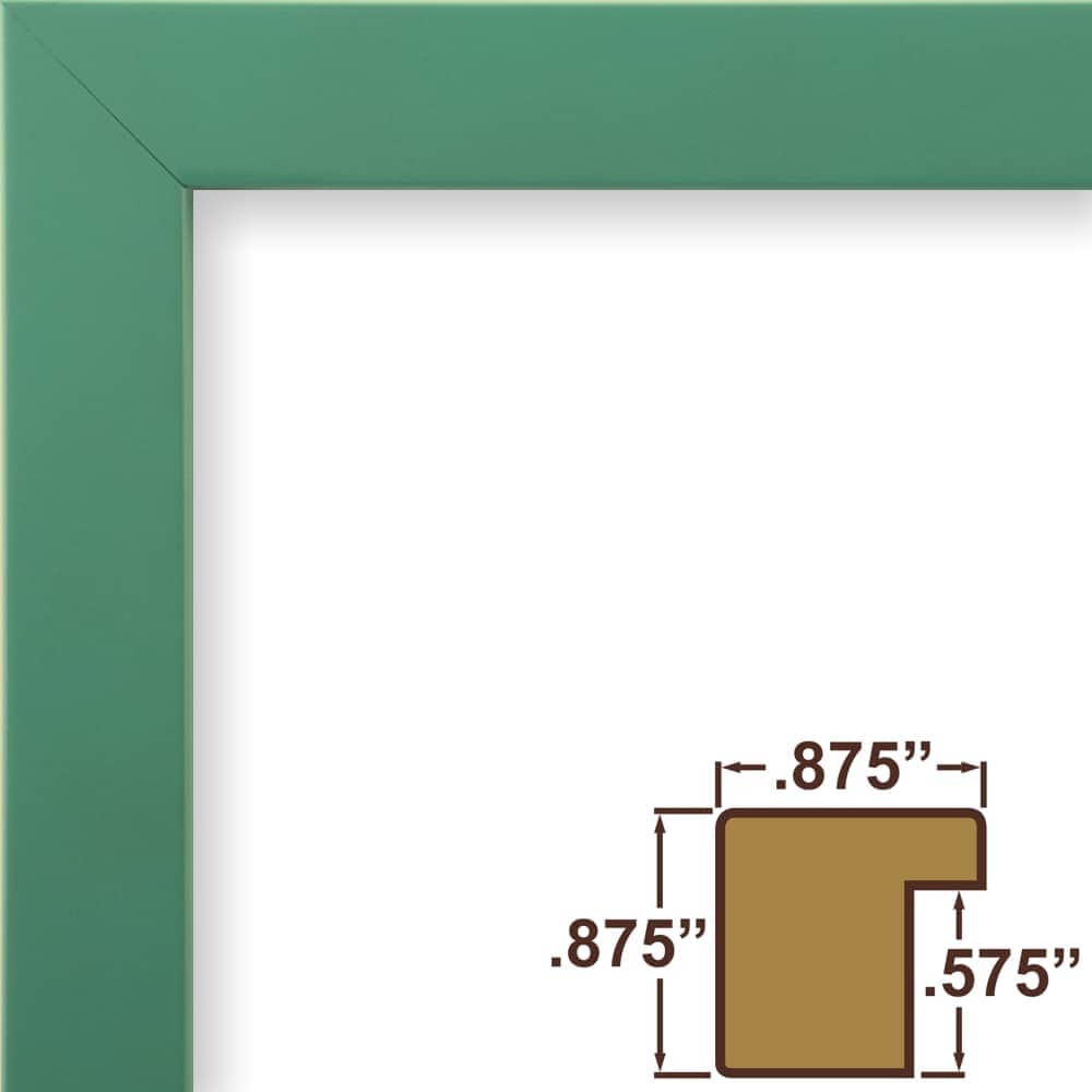 Craig Frames 12x36 Picture Frame Green Confetti Style 140648 0.875 Inch ...