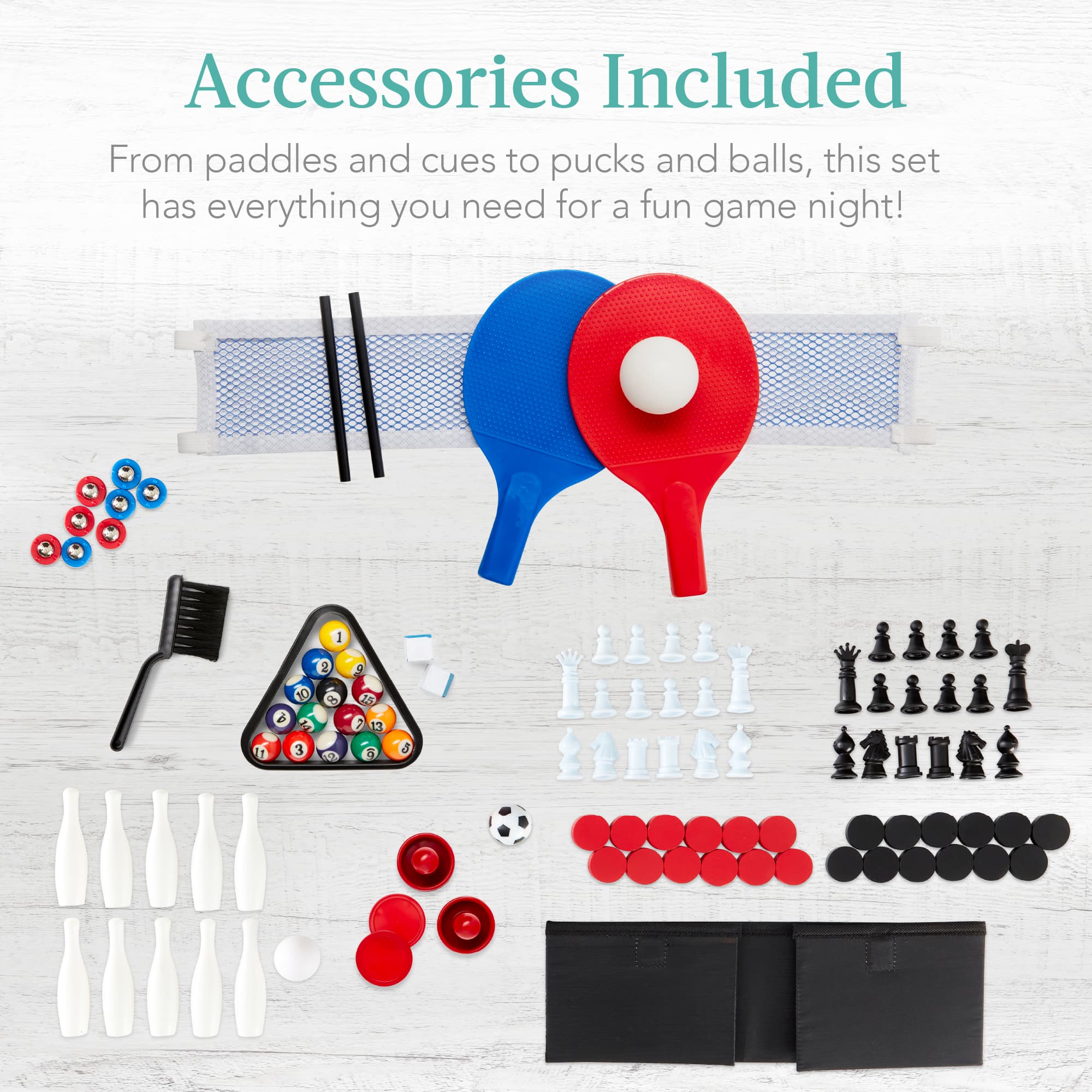 Best Choice Products 11-in-1 Kids Combo Game Set w/ Ping Pong Foosball ...