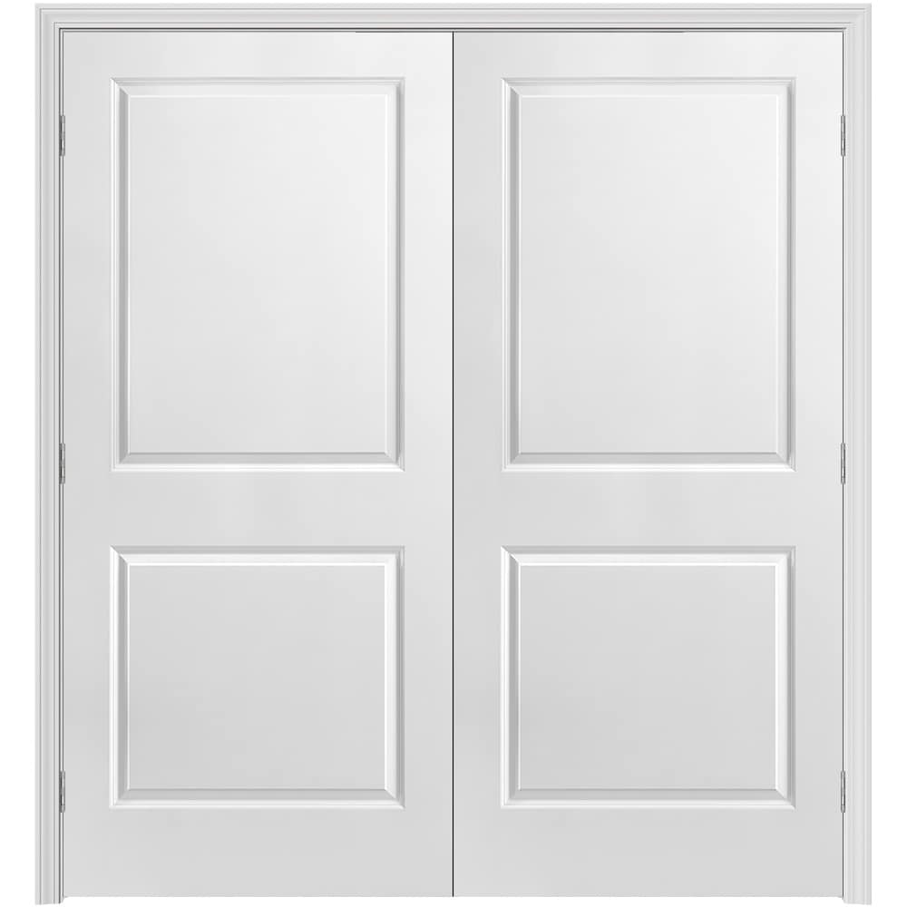 Masonite 72-in x 80-in Primed Hollow core 2-panel Bi-parting Smooth ...
